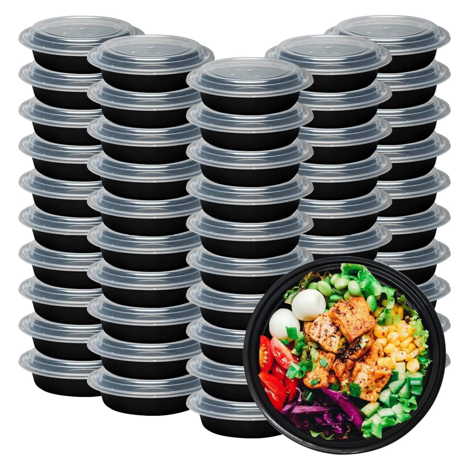 Deng rui Meal Prep Containers with Airtight Lids, BPA , Reusable ...