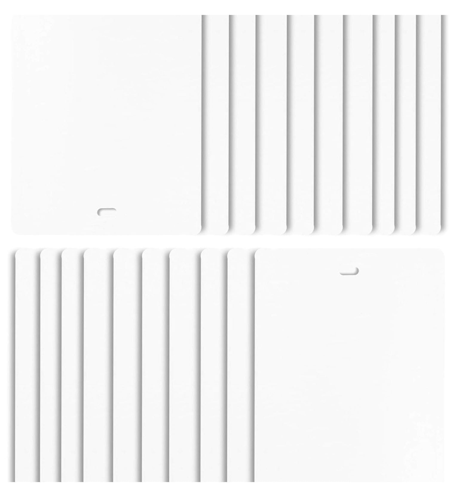 Deng rui PVC Vertical Blind Replacement Slats Curved Smooth White 98.5 ...