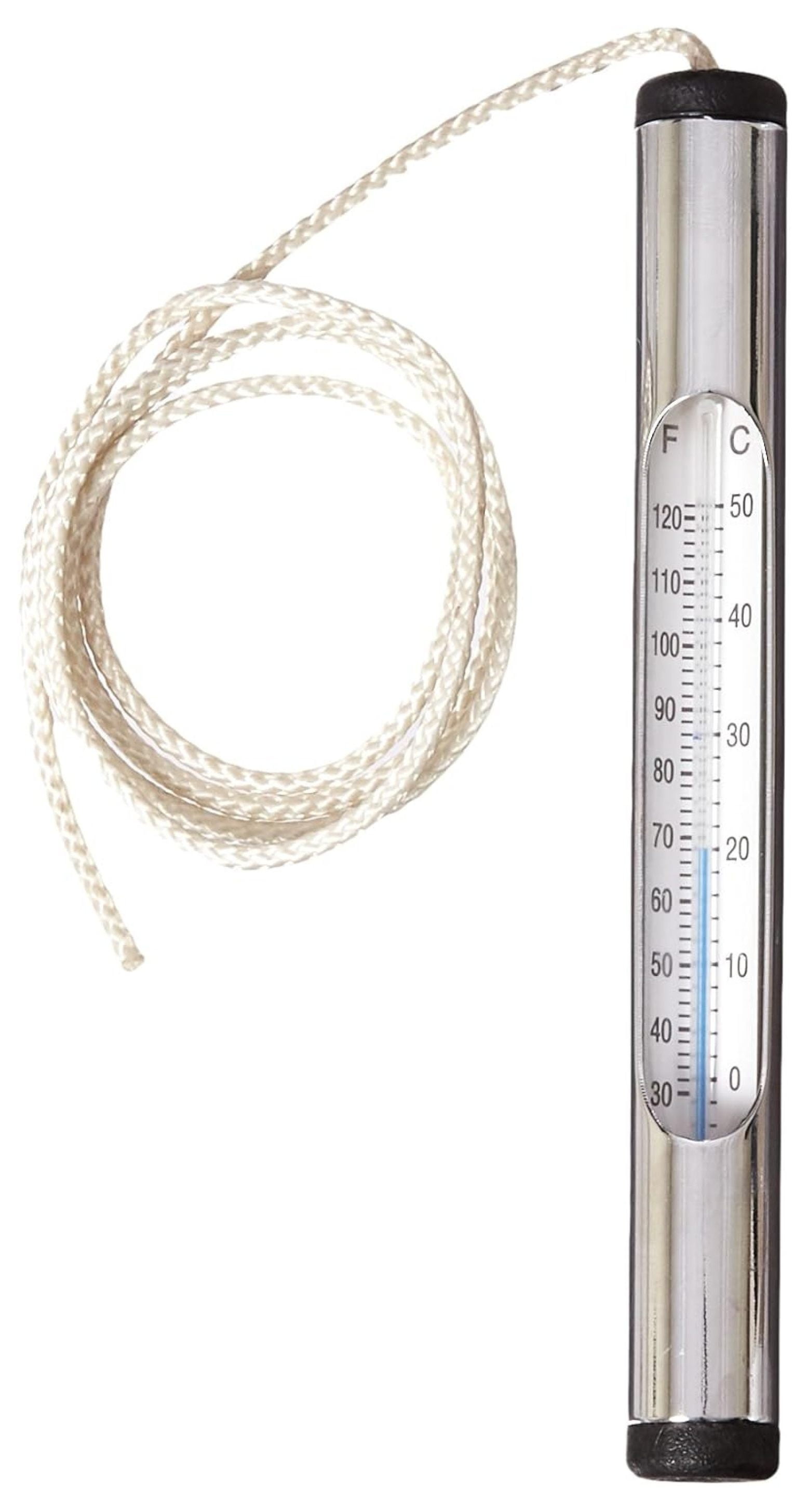 Deng rui R141086 130 Chrome Brass Tube Thermometer - Walmart.com
