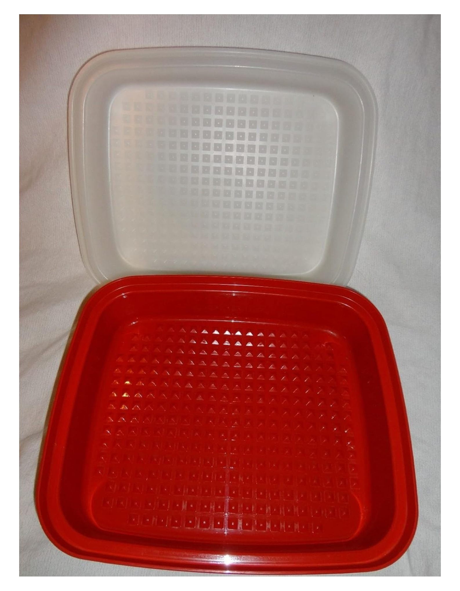 Deng rui RED Large Season Serve Meat Marinade Storage Container ...