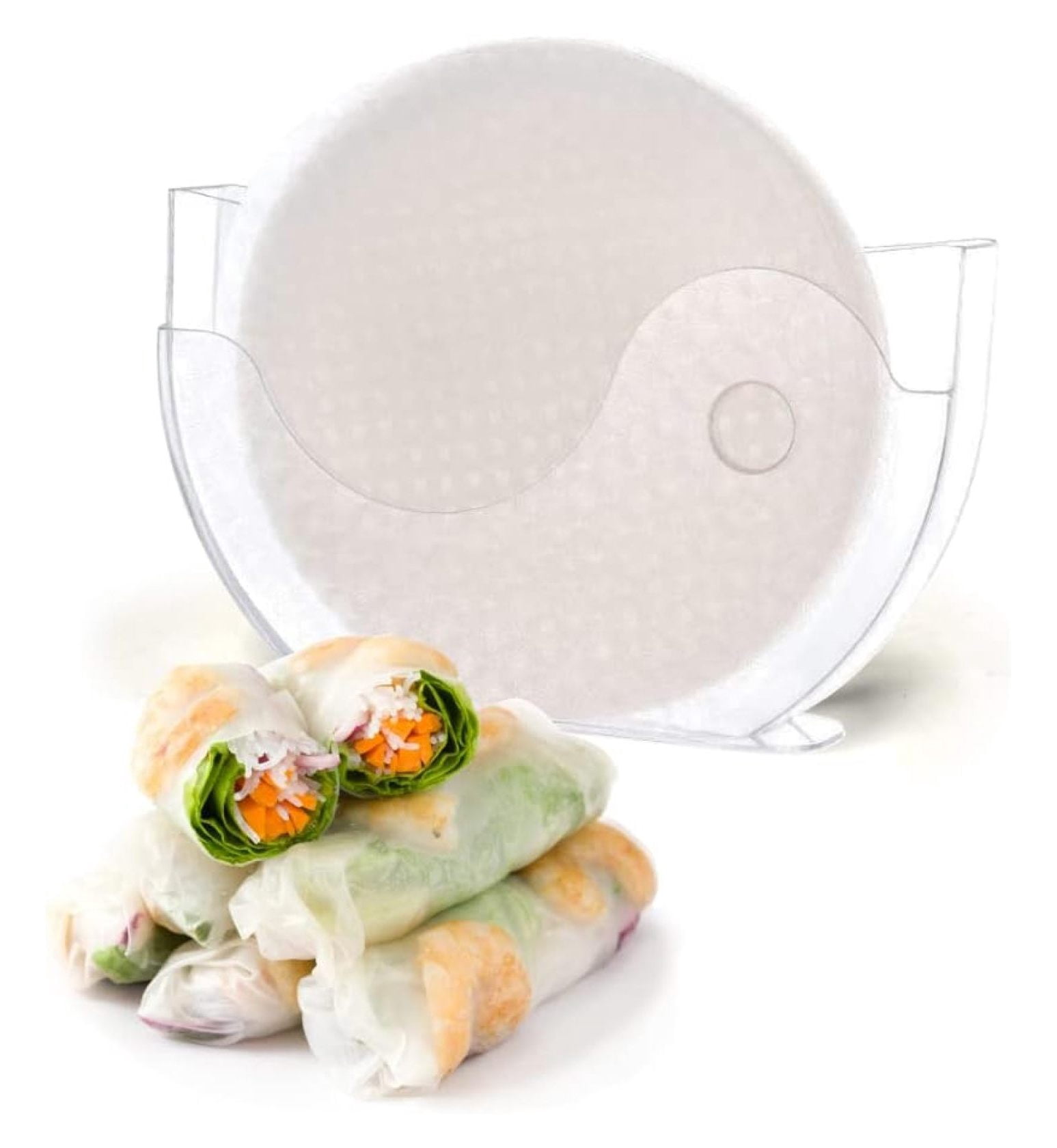 Deng rui Rice Paper Water Bowl with Side Pocker Holder for Rice Paper ...