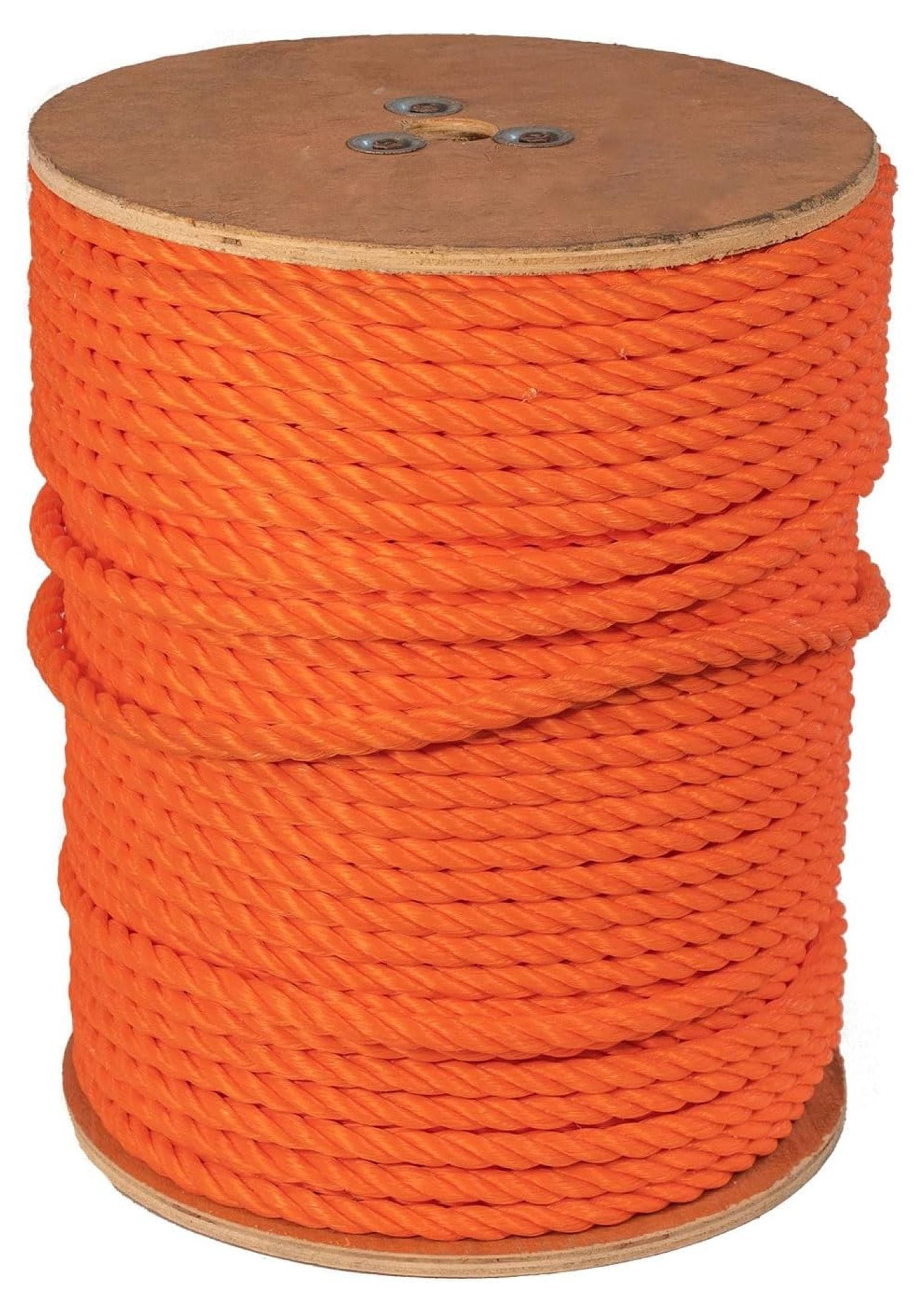 Deng rui Twisted 3-Strand Orange Polypropylene Rope Monofilament I 1/4" x 600 Feet I 1,125 lbs ...