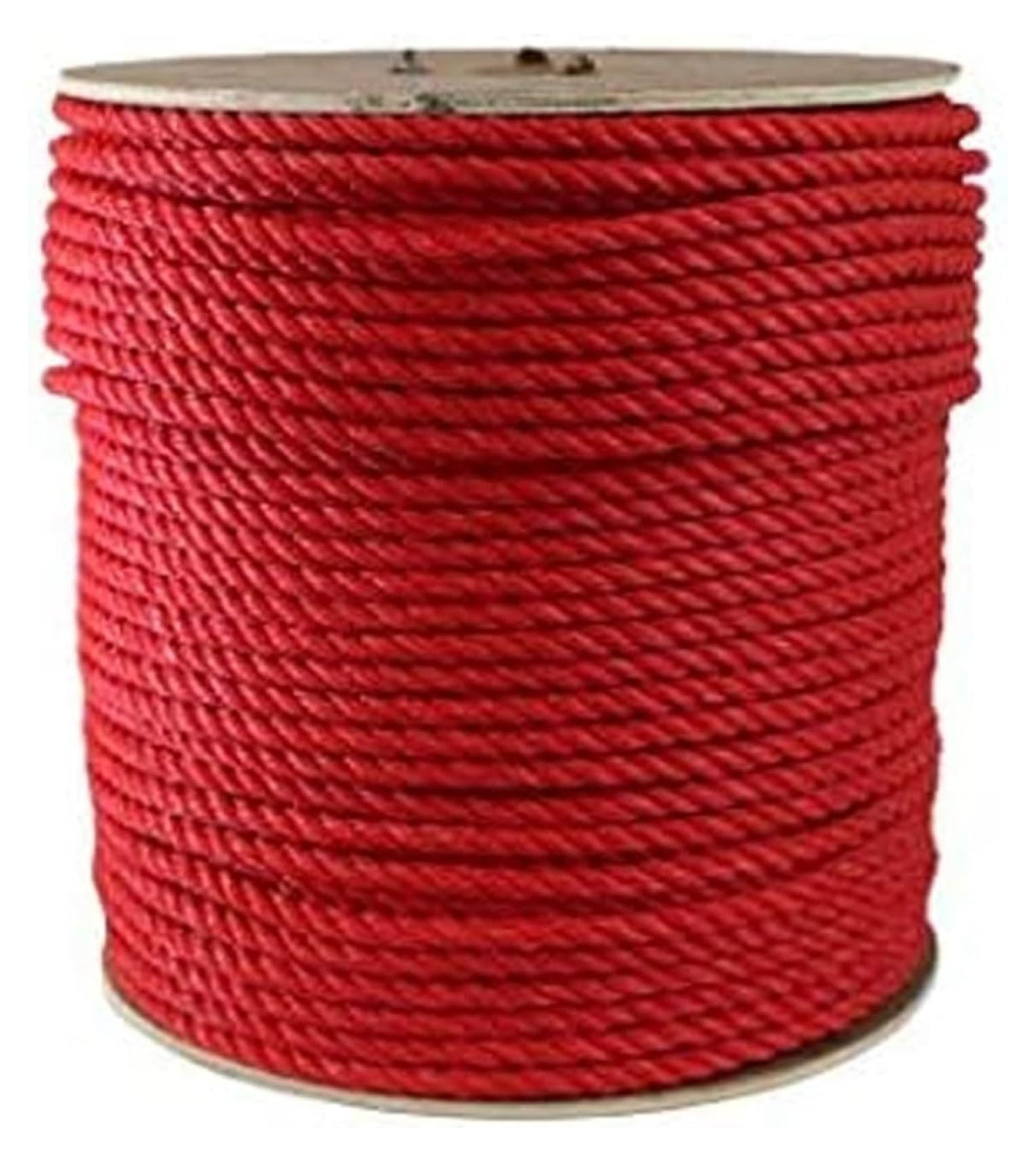 Deng rui Twisted 3-Strand Red Polypropylene Rope Monofilament I 5/16" x 600 Feet I 1,125 lbs ...