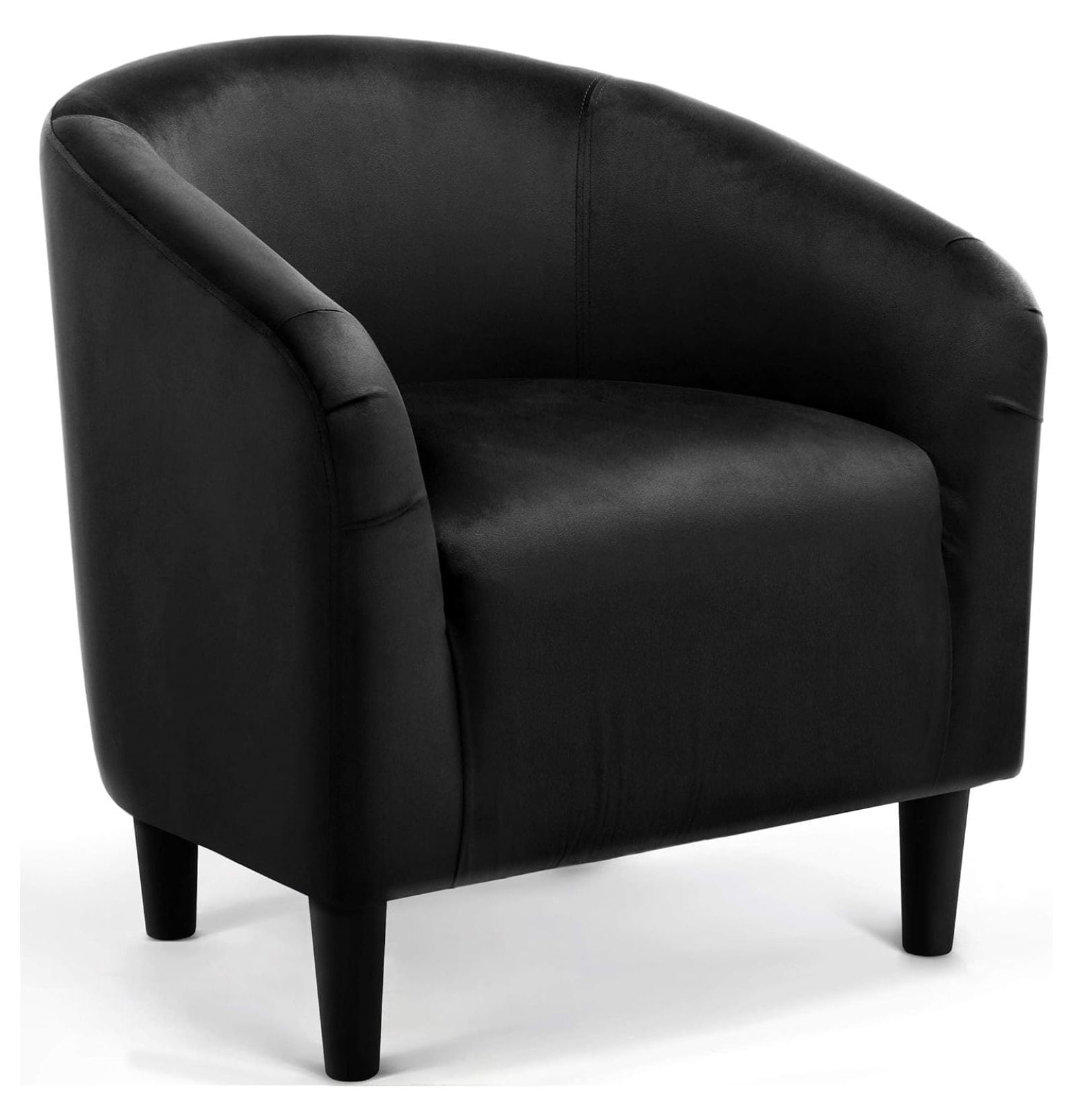 Deng rui Velvet Accent Chair, Modern Club Chair Upholstered Armchair with Solid Legs Comfy Sofa ...
