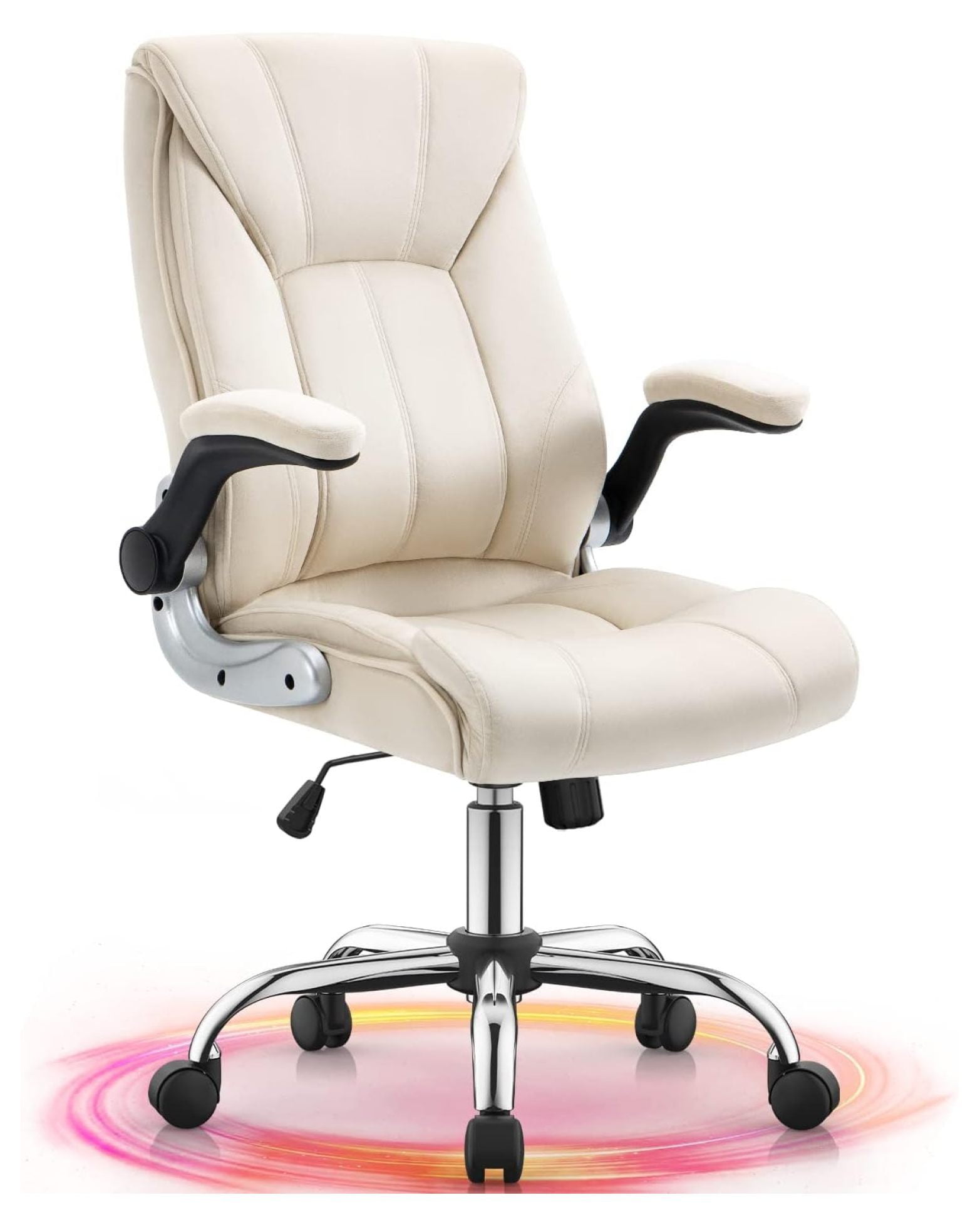 Deng rui Velvet Fabric Office Chair Ergonomic Executive Chair with ...