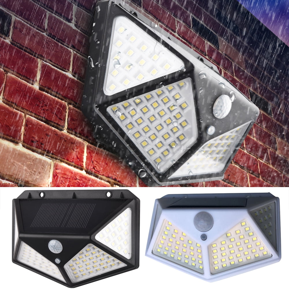 Dengjunhu 100LED Solar Lights Outdoor, Solar Security Lights Motion ...