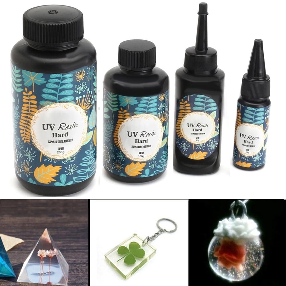 Dengjunhu 1Bottle 10/15/25/60/100/200g UV Resin for Jewelry Making ...