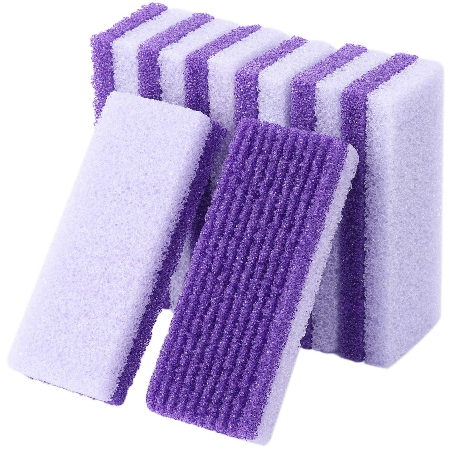 Dengjunhu 8Pcs Pumice Stone for Feet - Purple Foot Stone Scrubber for ...
