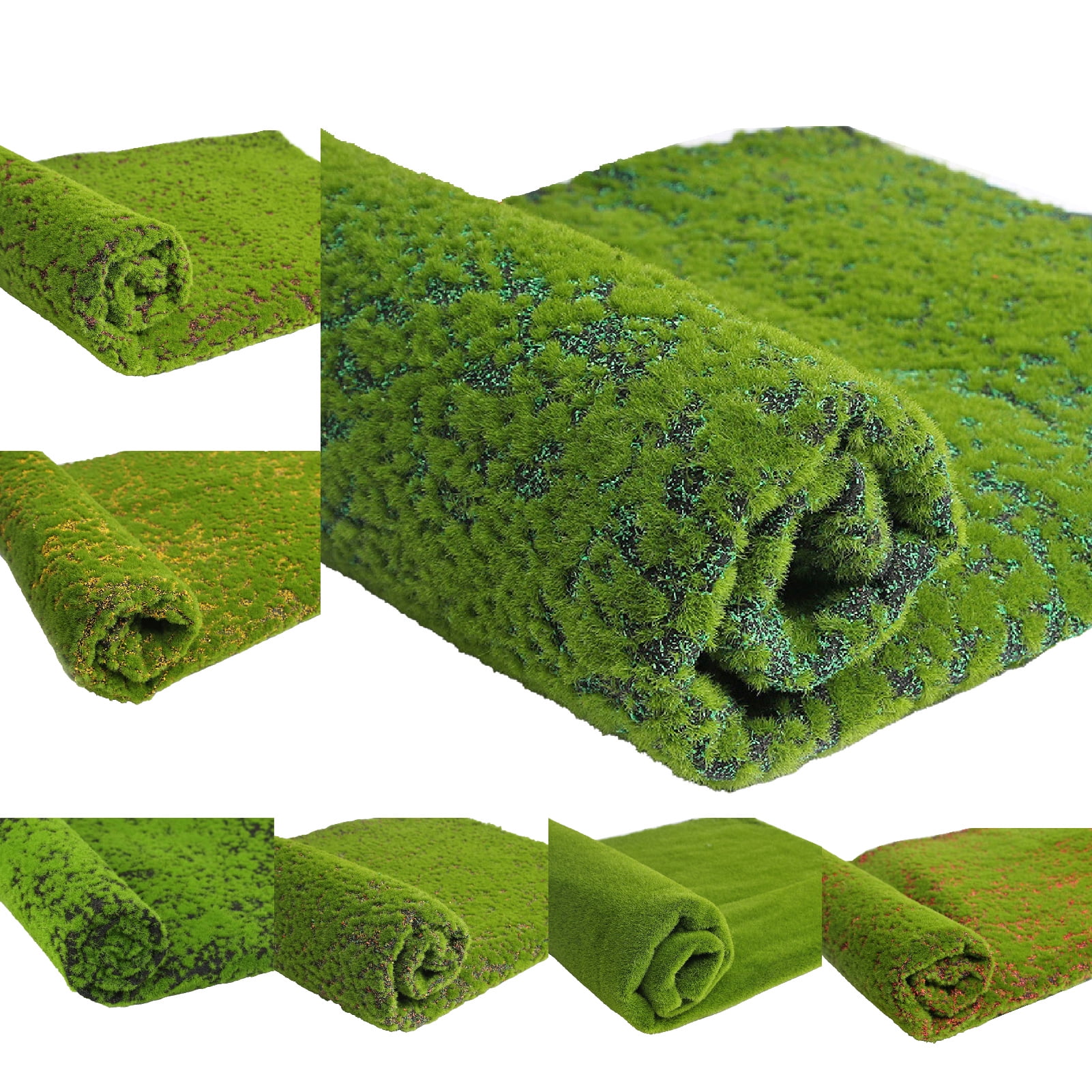 Dengjunhu Artificial Moss Mat Fake Grass Rug, DIY Synthetic Turf ...