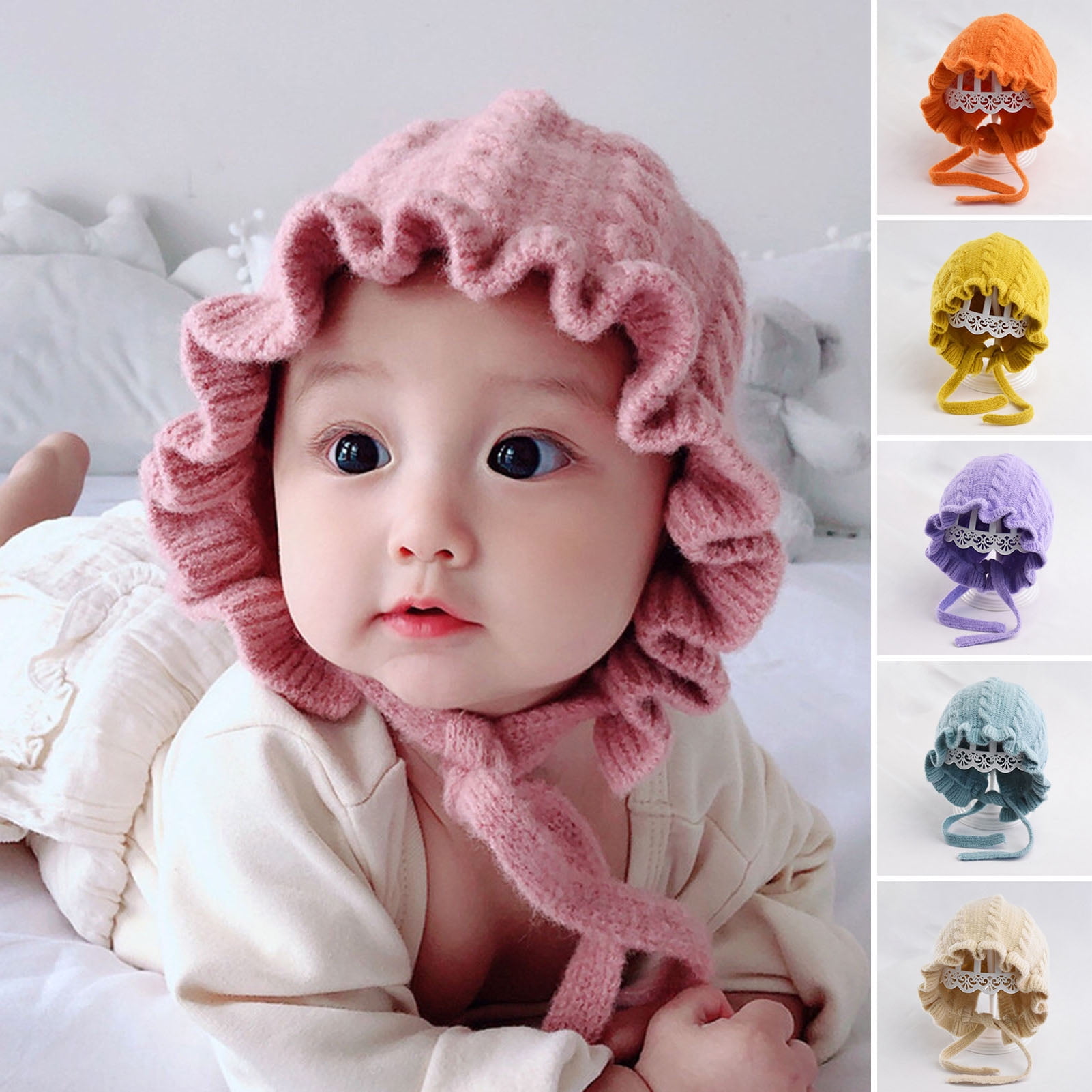 Dengjunhu Exclusives Baby Beanie Infant Lovely Twist Texture Mullein ...