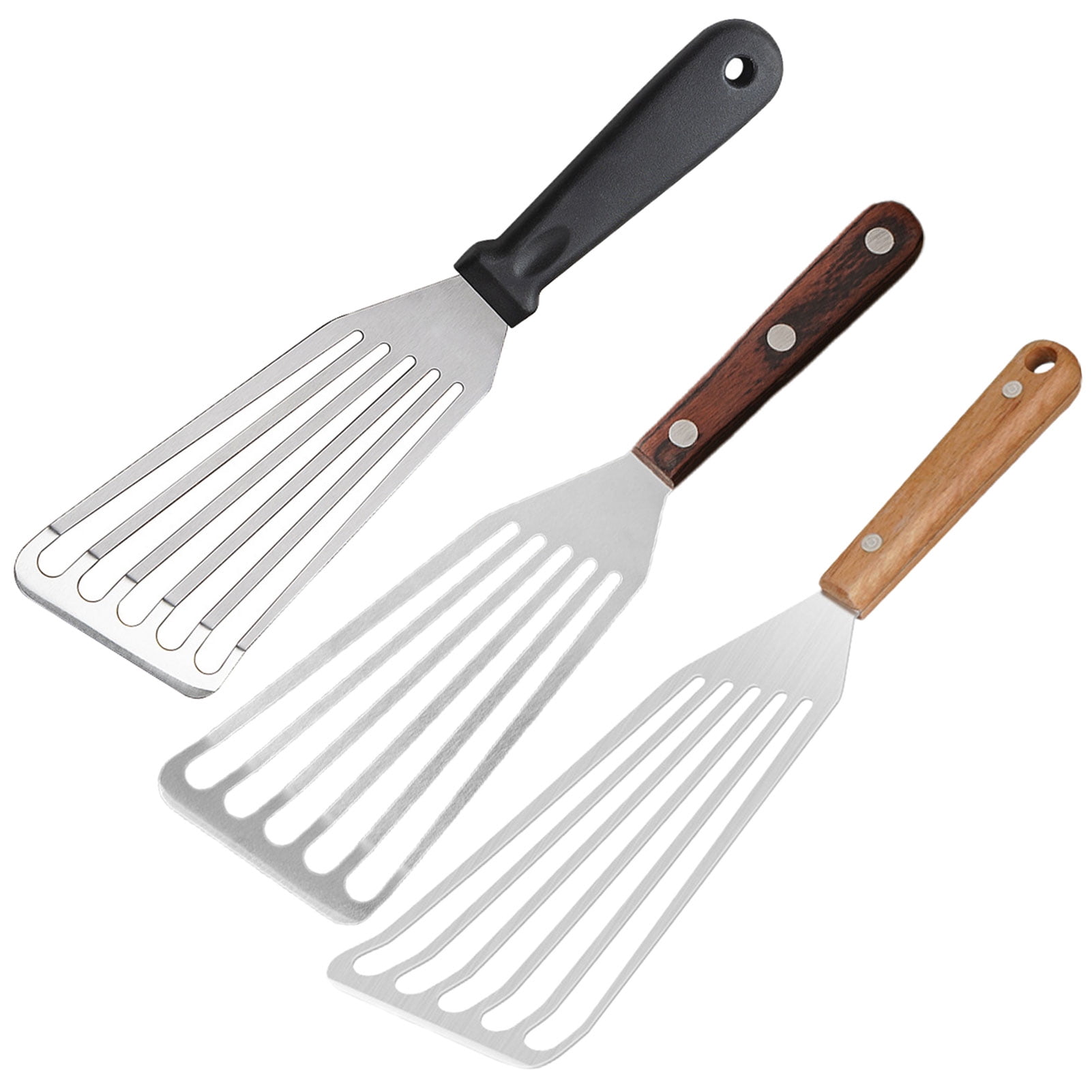 Dengjunhu Fish Spatula, Bevel-Edge Design Slotted Spatula with Durable ...