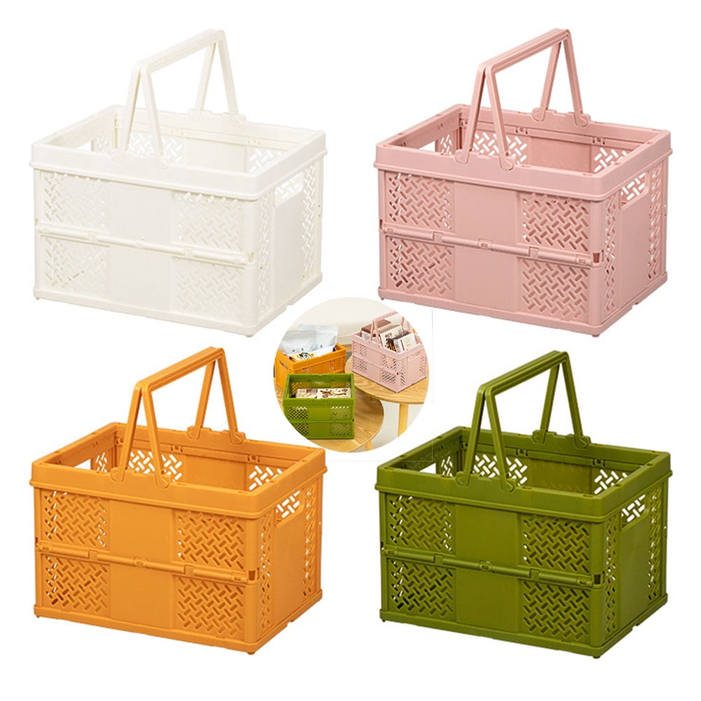 Dengjunhu Storage Folding Baskets Plastic for Shelf Home Kitchen ...