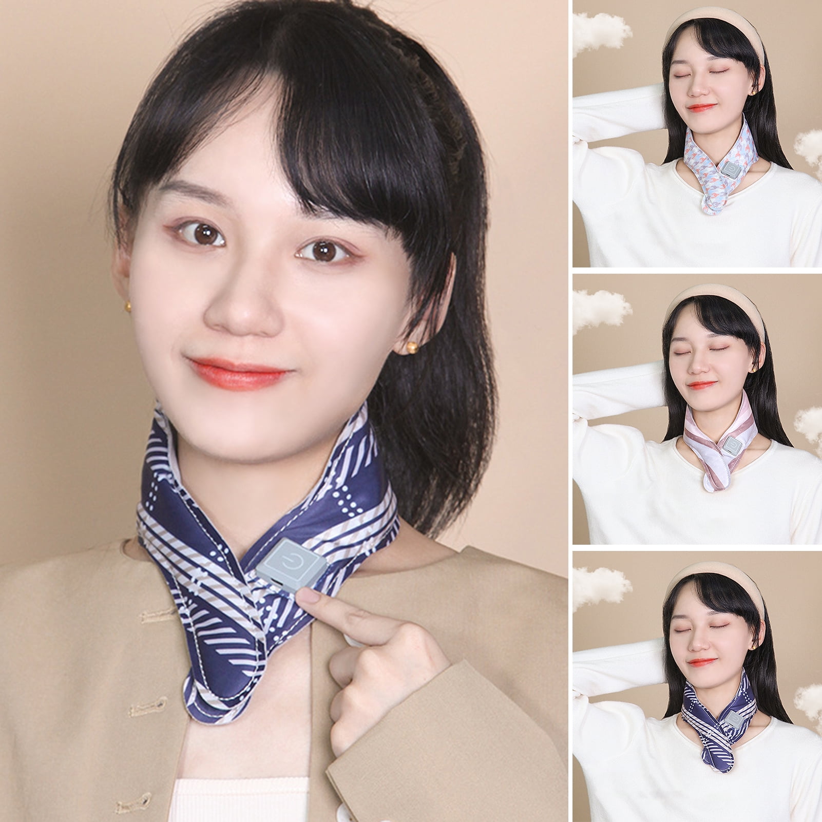 Dengjunhu USB Electric Scarf 3 Temperature Modes Rechargeable Hands ...