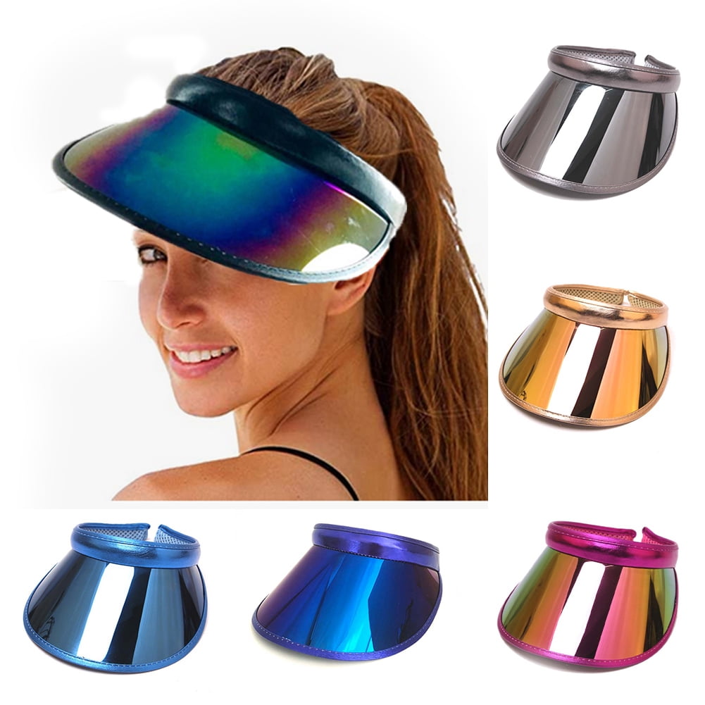 Dengjunhu Unisex Adult's Sports Visor Summer Wide Brim Sun Hats Beach ...