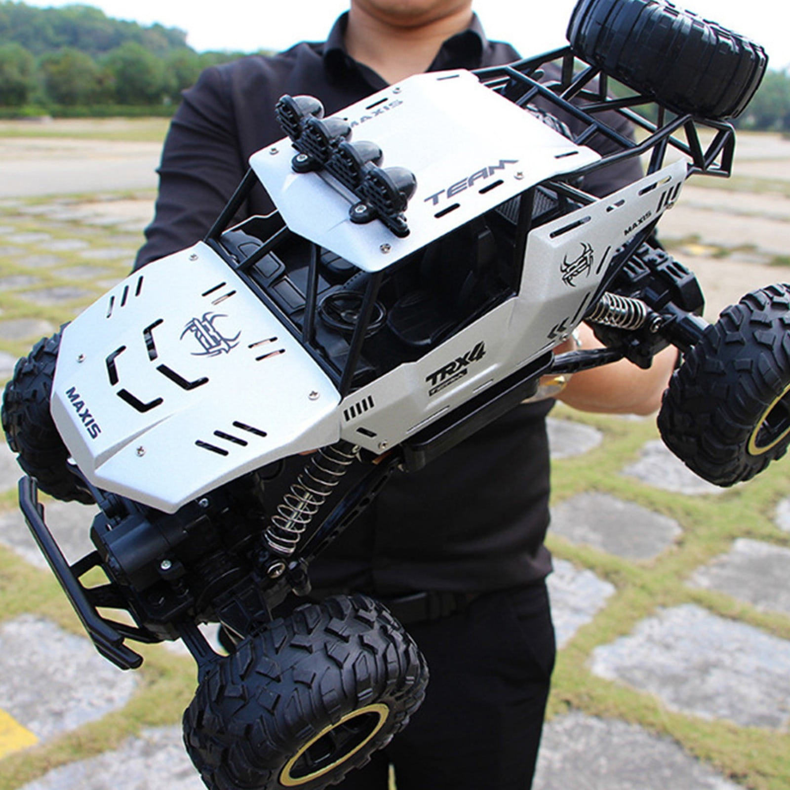Dengmore 1:12 Scale RC Truck, 4WD 15KM/H Remote Control Off-Road Rock ...