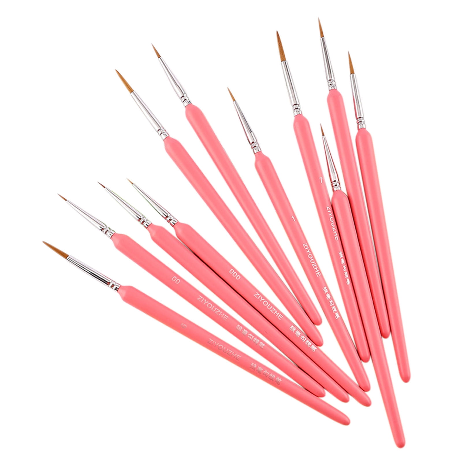 Dengmore 11pcs Fine Pen Set Eleven Fine Arts Wolf Hair Scrolling Pens ...