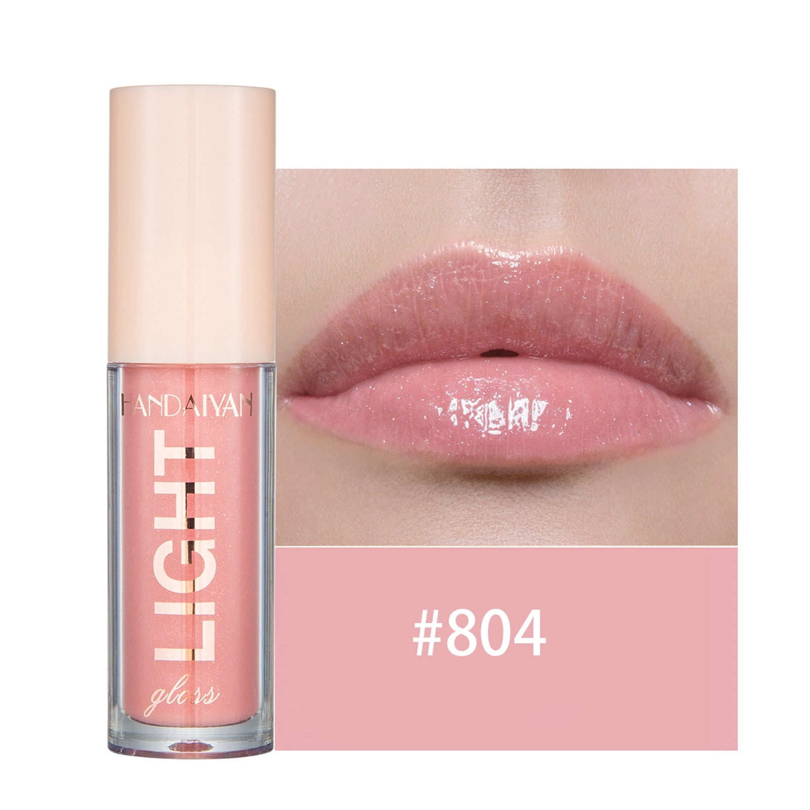 Dengmore 12 Colors Moisturizing Pearlescent Lip Gloss Subtle Shine with ...
