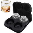 Dengmore 2.5inch Rose Shaped Ice Cube Tray Maker Makes Four Easy ...