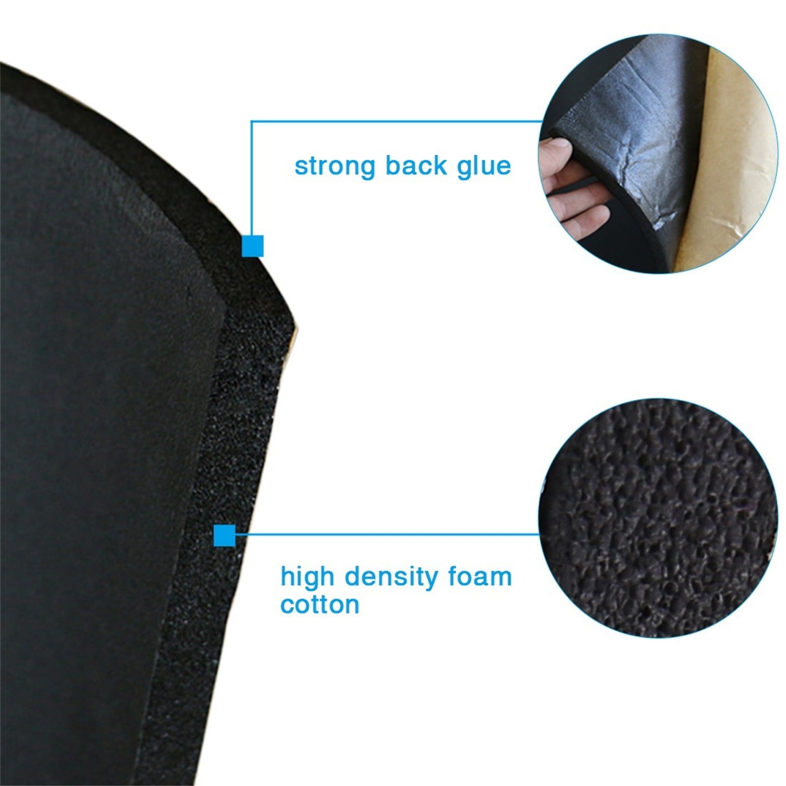 Dengmore 20x39 Inch Fireproof Fireplace Mat Half Round Fiberglass Fire ...