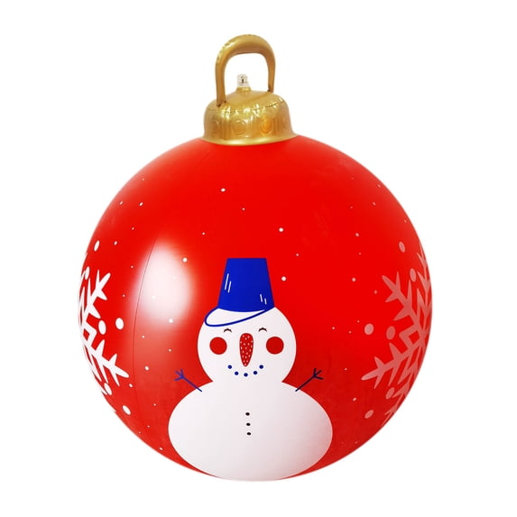 Dengmore 24 Inch Outdoor Christmas Inflatable Decorated Ball PVC Giant ...