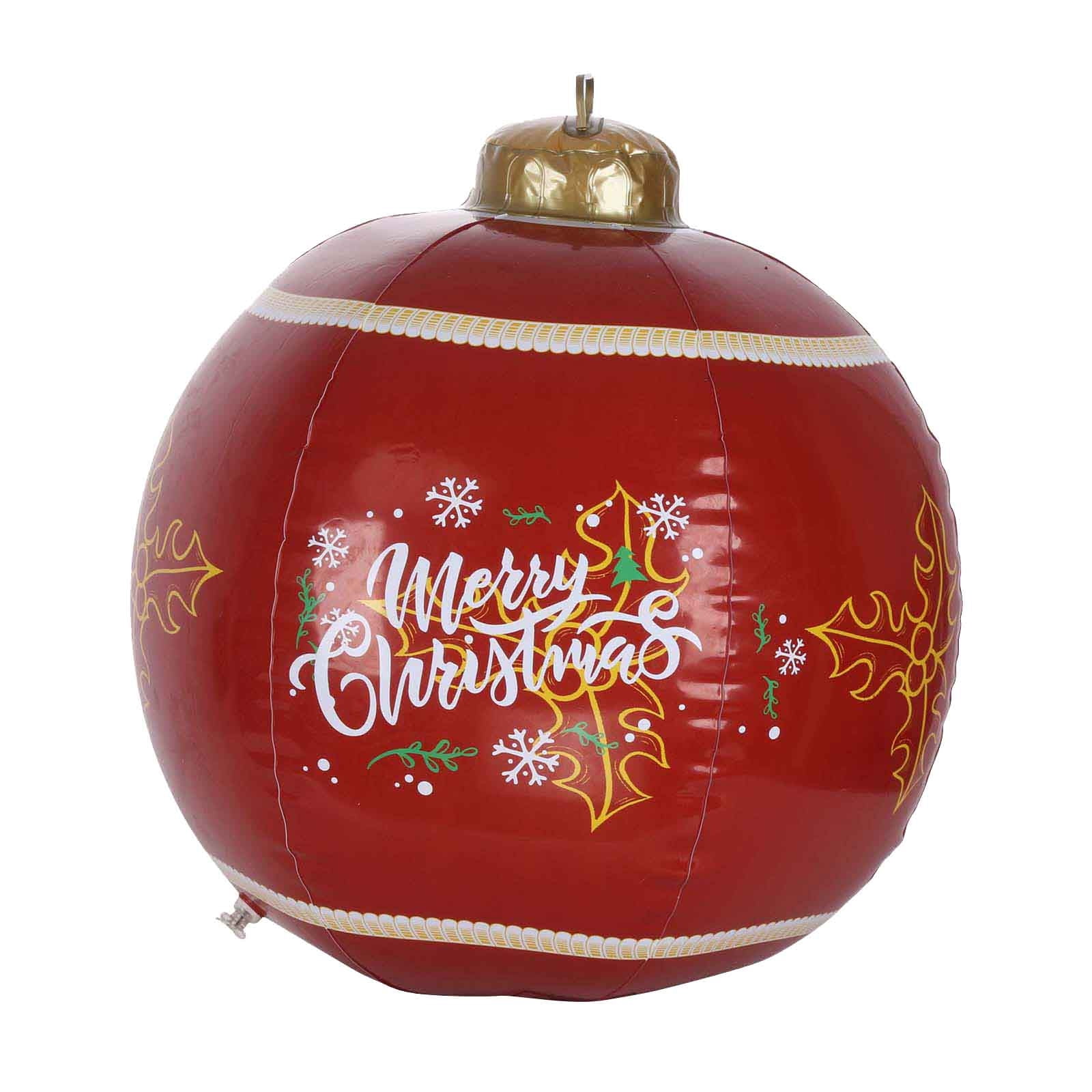 Dengmore 24 Inch Outdoor Christmas Ornaments Inflatable Decorated Ball ...