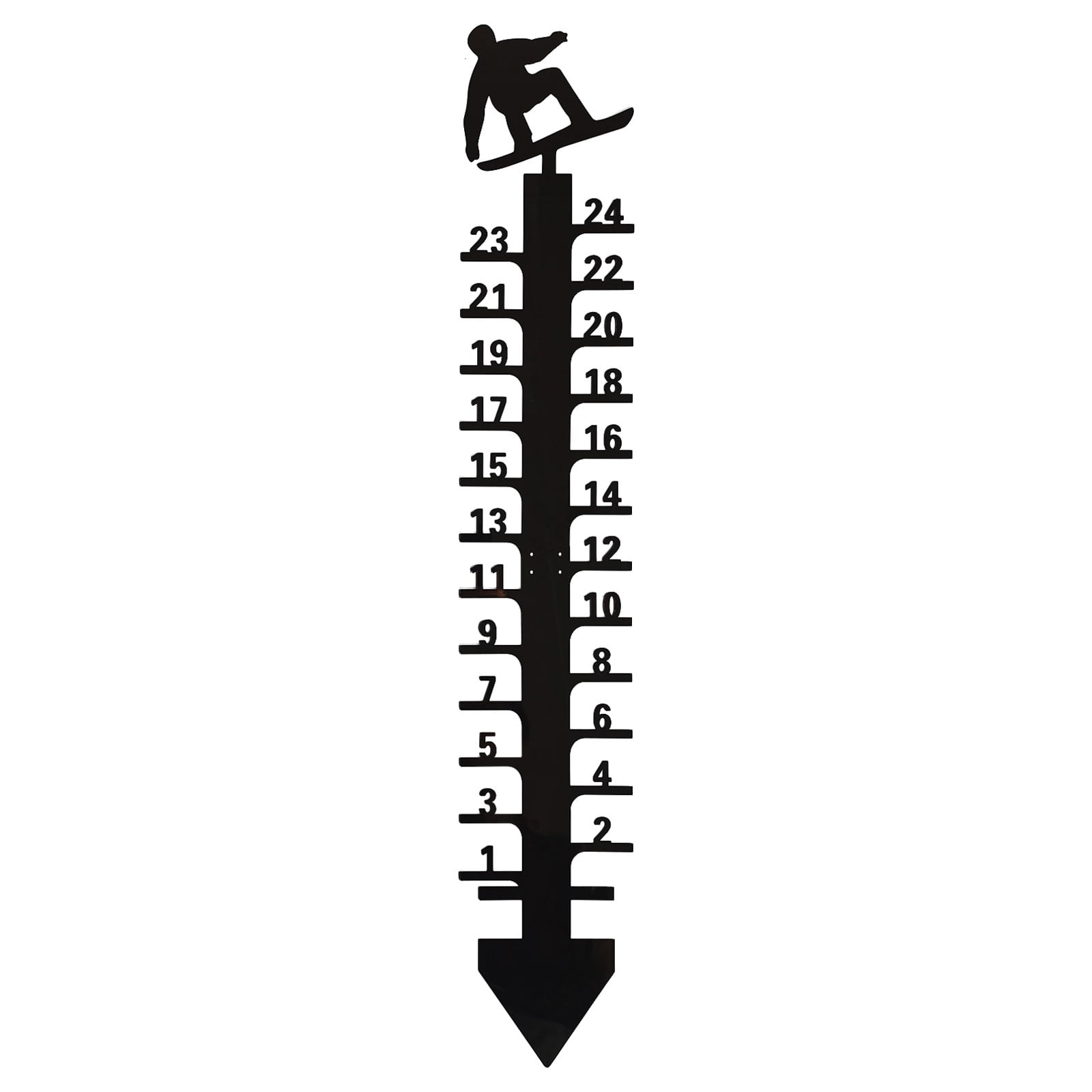 Dengmore 24 Inch Snow Gauge Outdoor Metal Snowfall Measuring Gauge ...