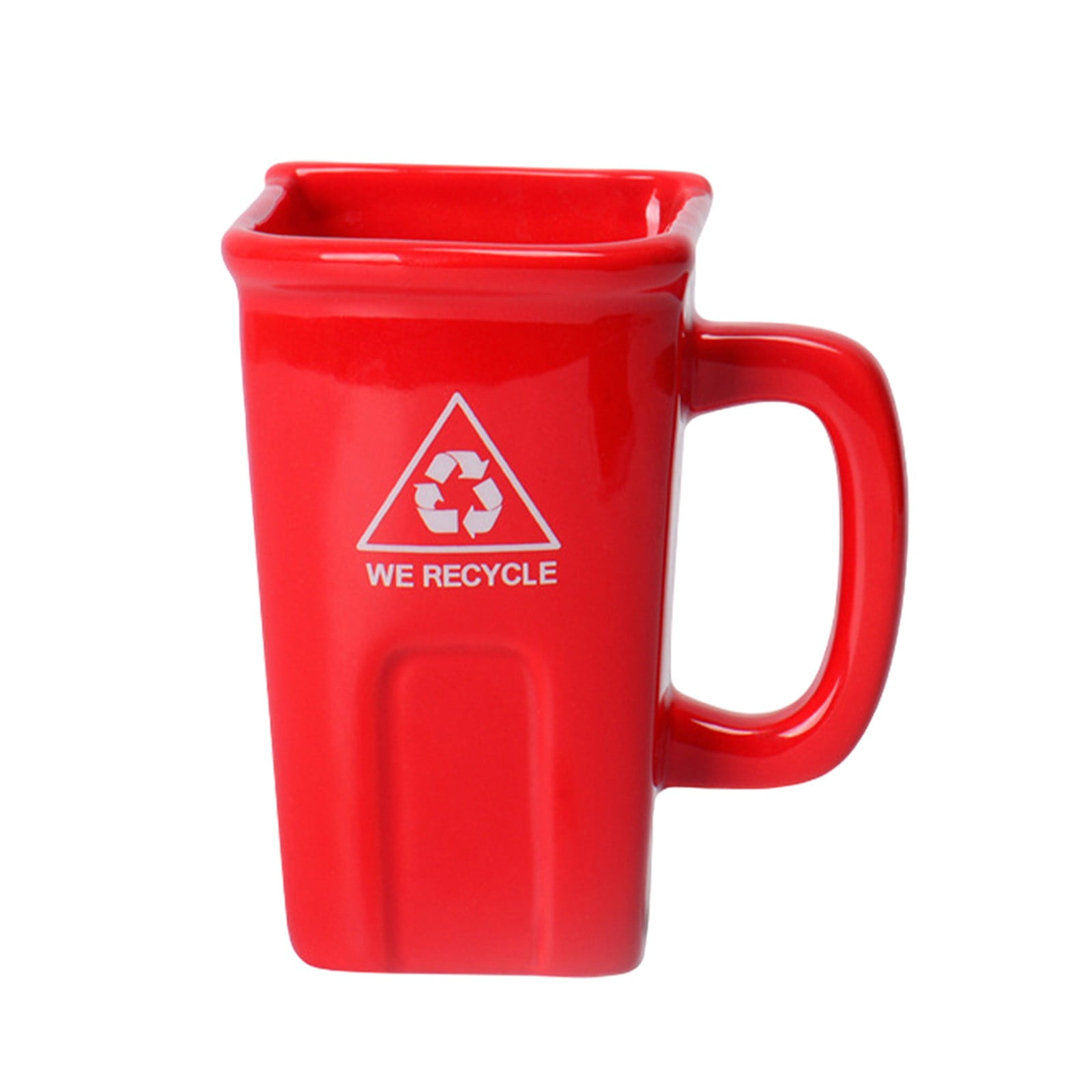 Dengmore 33oz Trash Can Coffee Mug with Recycling Sign Ceramic Mug for ...