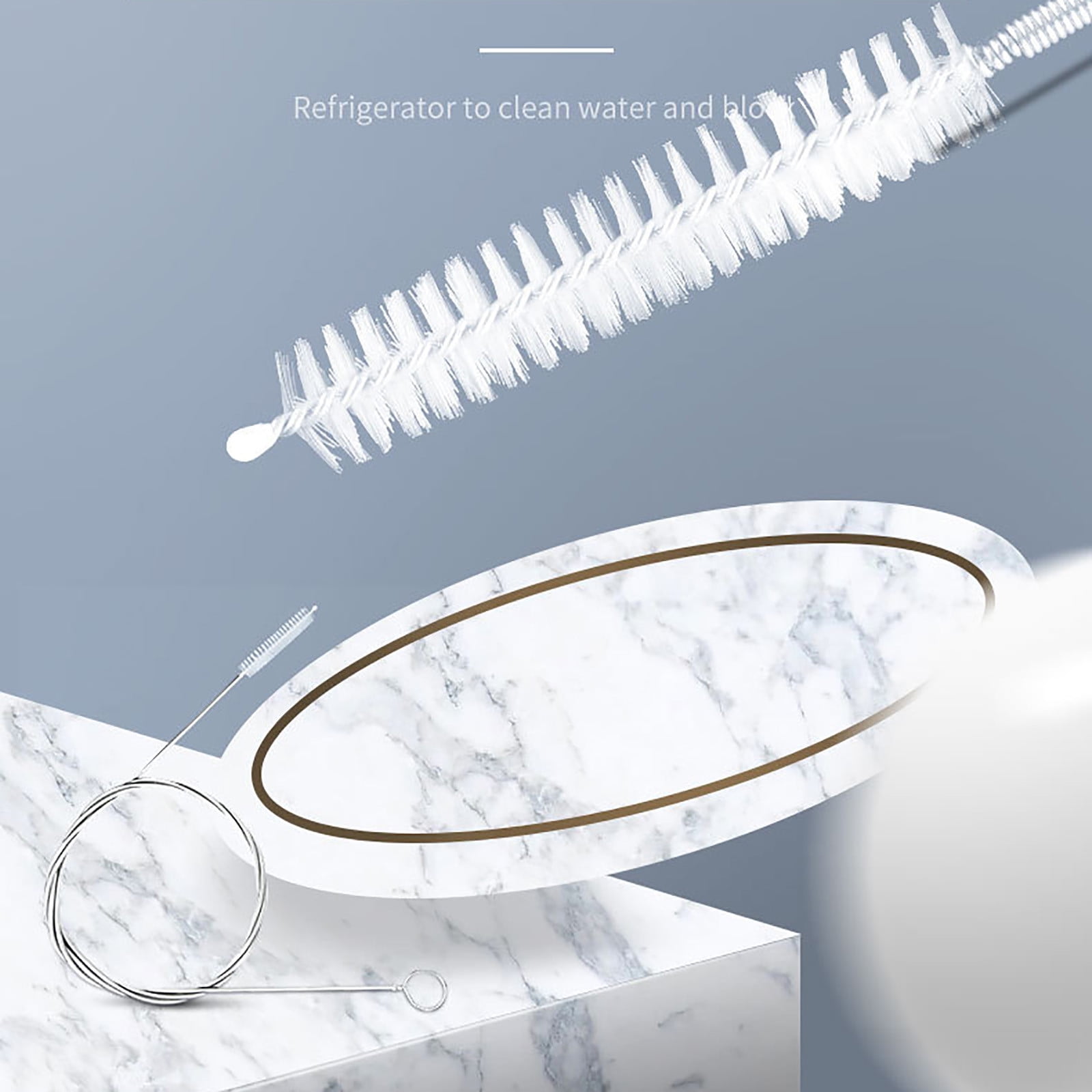 Dengmore 39.37 Inch Pipe Cleaner Flexible Drain Brush Fridge Cleaning ...