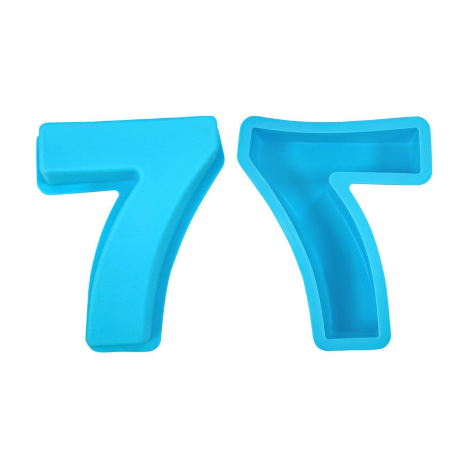 Dengmore 3D Large Silicone Number Cake Moulds 4 inch Birthday and ...