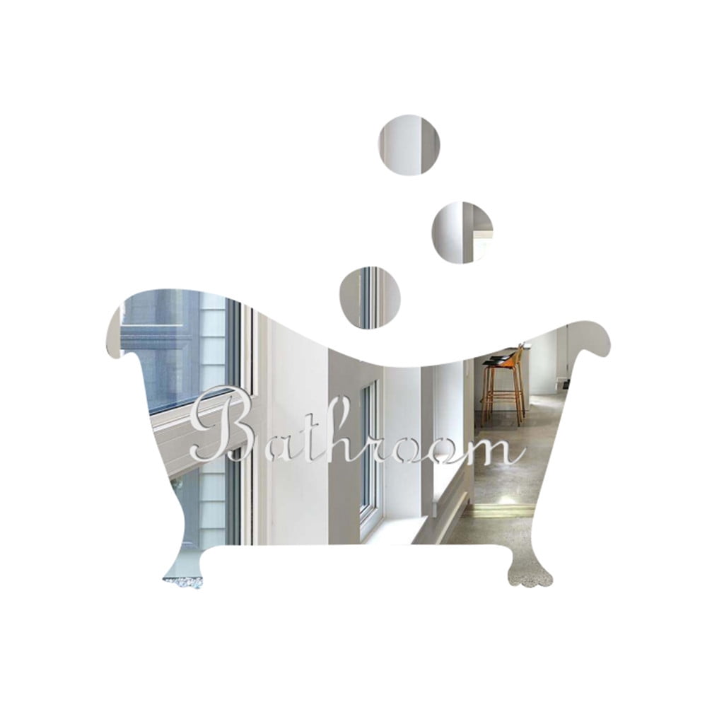Dengmore 3D Mirror Sticker Funny Door Entrance Sign kids Men Women ...