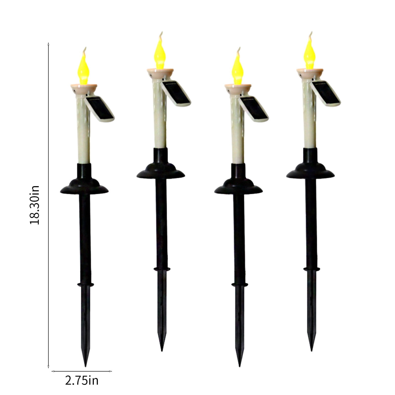 Dengmore Christmas Candle Lights, Solar LED Flameless Pillar Candles ...