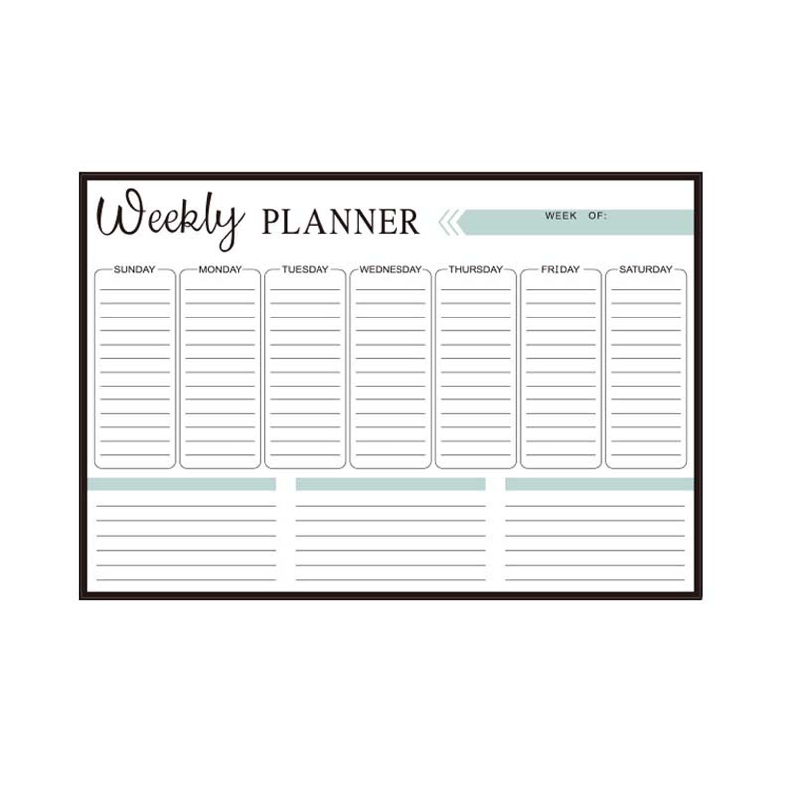 Dengmore A3 Magnetic Dry Erase Monthly Calendar for Fridge Planner ...