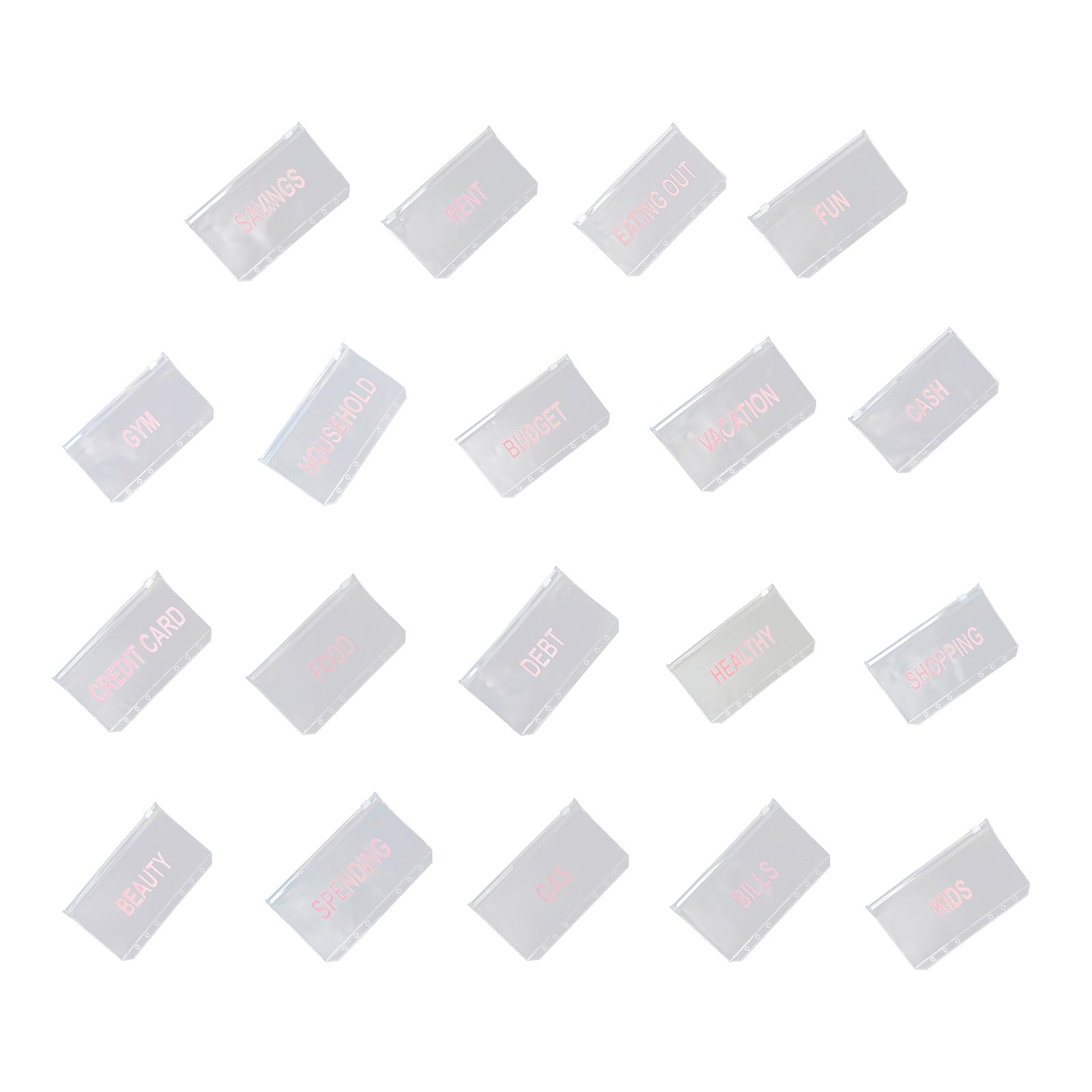 Dengmore A5 Binder Pockets 6 Holes Zipper Folders for Binder PVC Loose ...