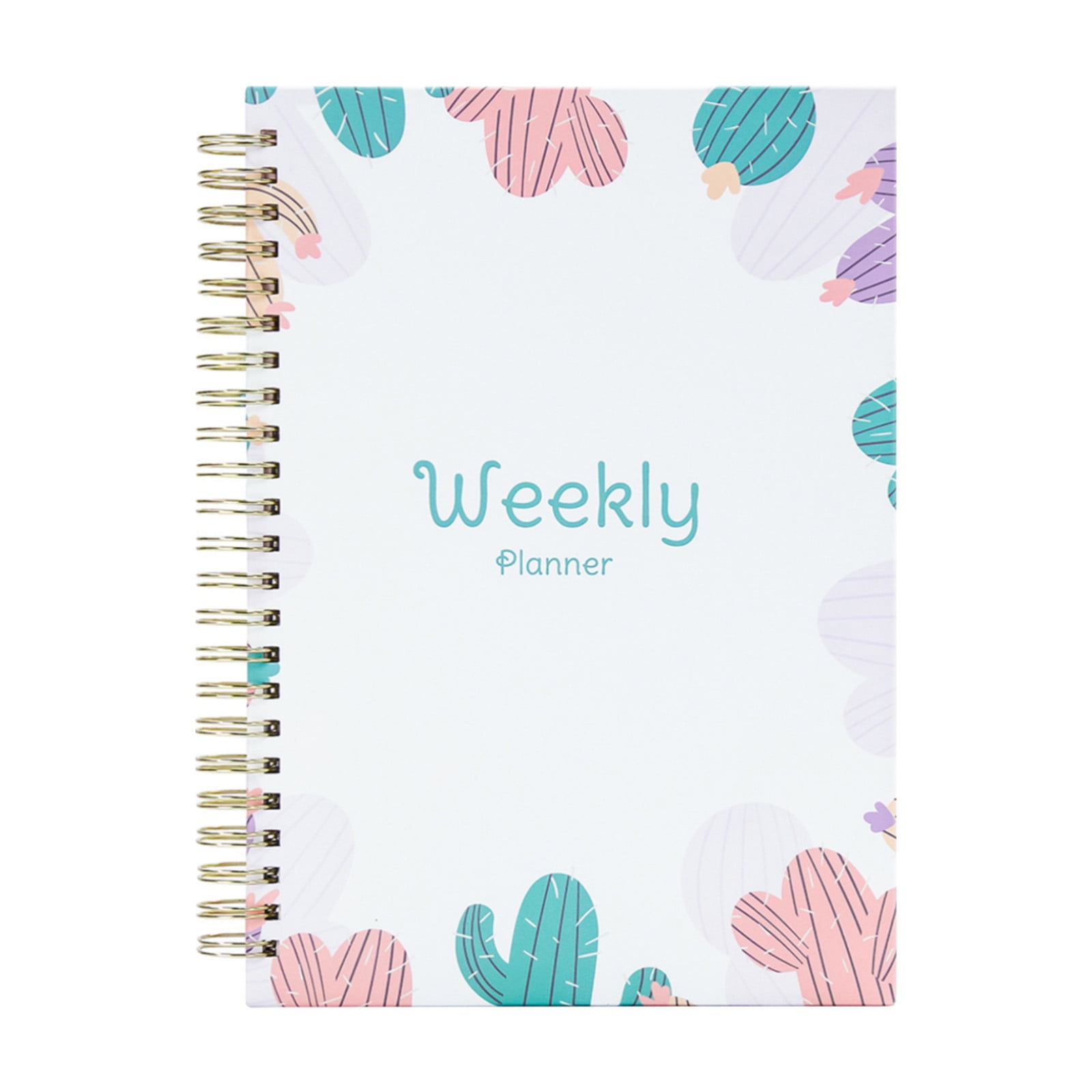 Dengmore A5 Binding Coil Notebook Weekly Schedule Book Hard Case ...