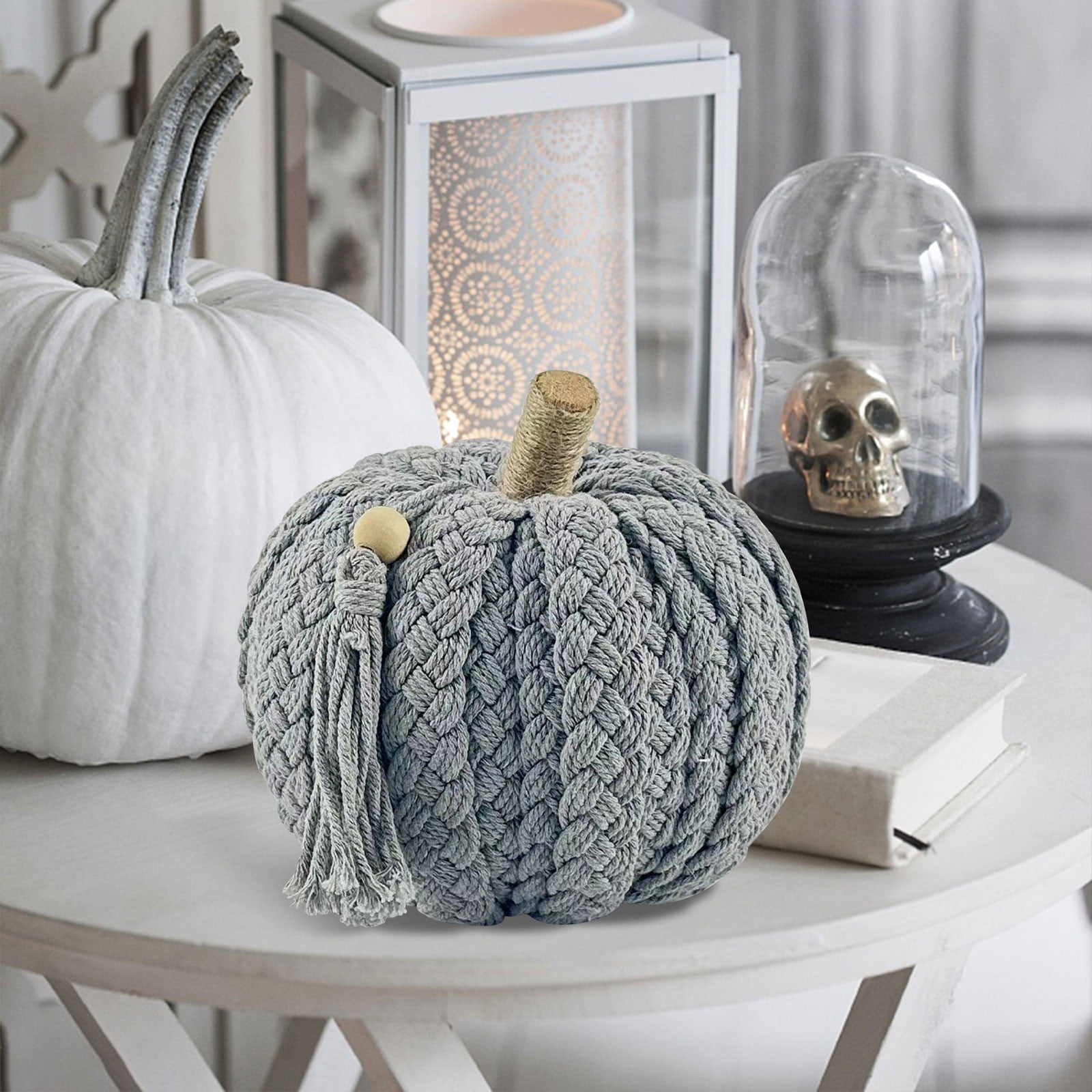 Dengmore Artificial Pumpkins Decoration Assorted Crochet Pumpkins Hand ...