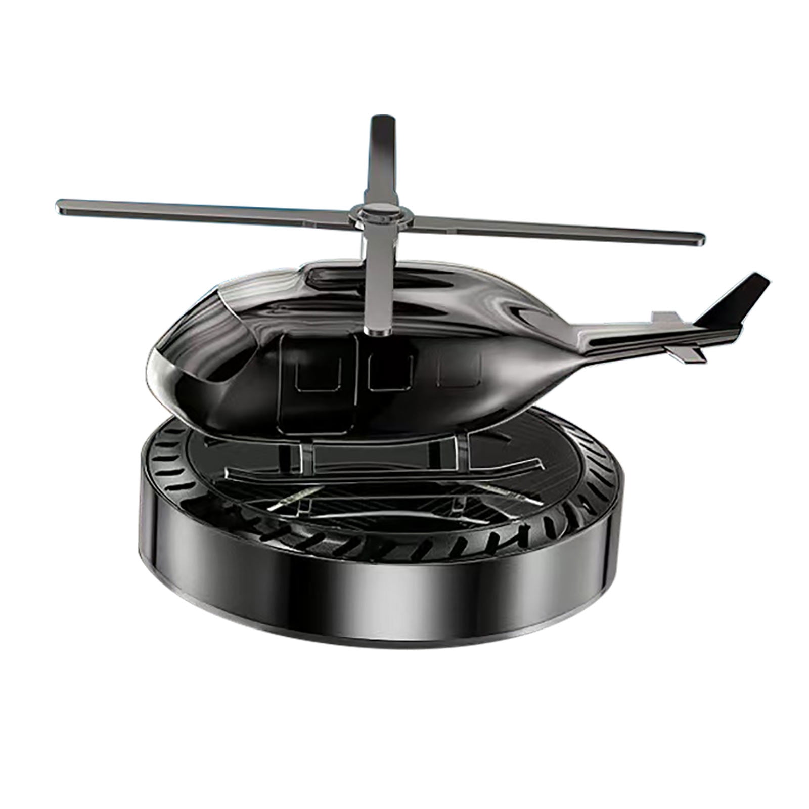 Dengmore Car Air Freshener Helicopter Solar Powered Rotating ...
