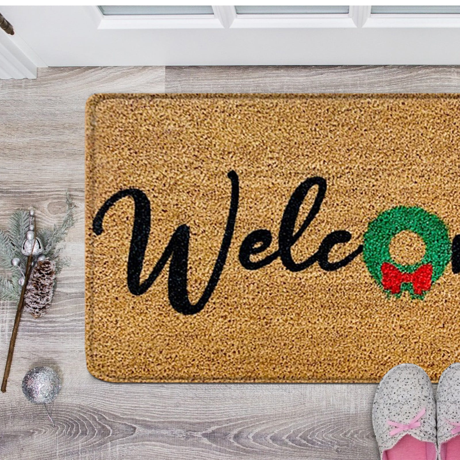 Dengmore Cartoon Christmas Letter Door Mat Kitchen Mat Bedroom Living ...