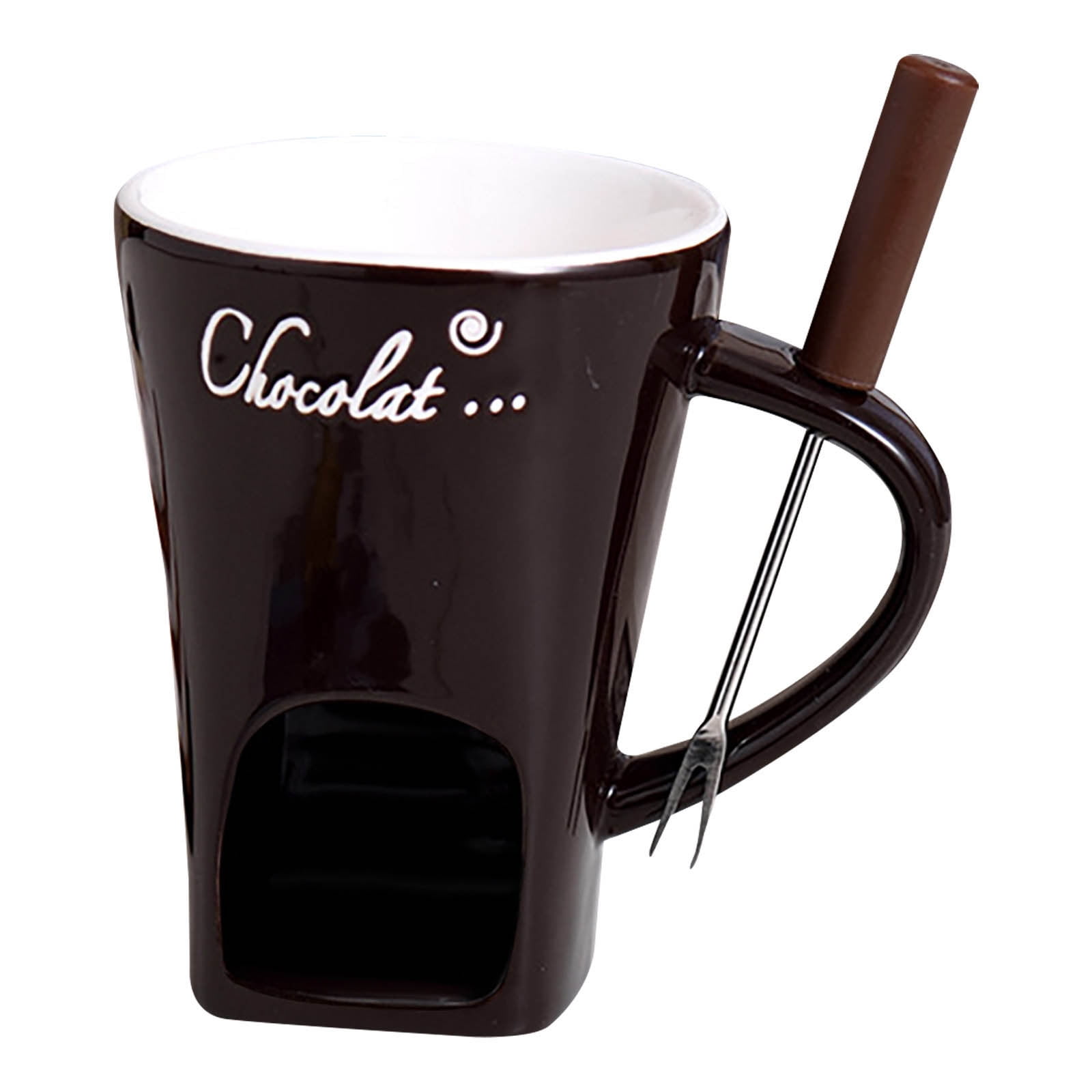 Dengmore Chocolate Melting Mug Chocolate Fondue Mugs Contain Fondue ...