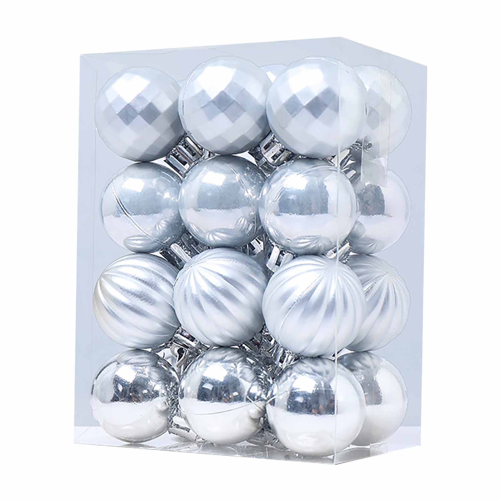 FFENYAN Christmas Ball Christmas Tree Pendant 3cm 24 Christmas Balls ...