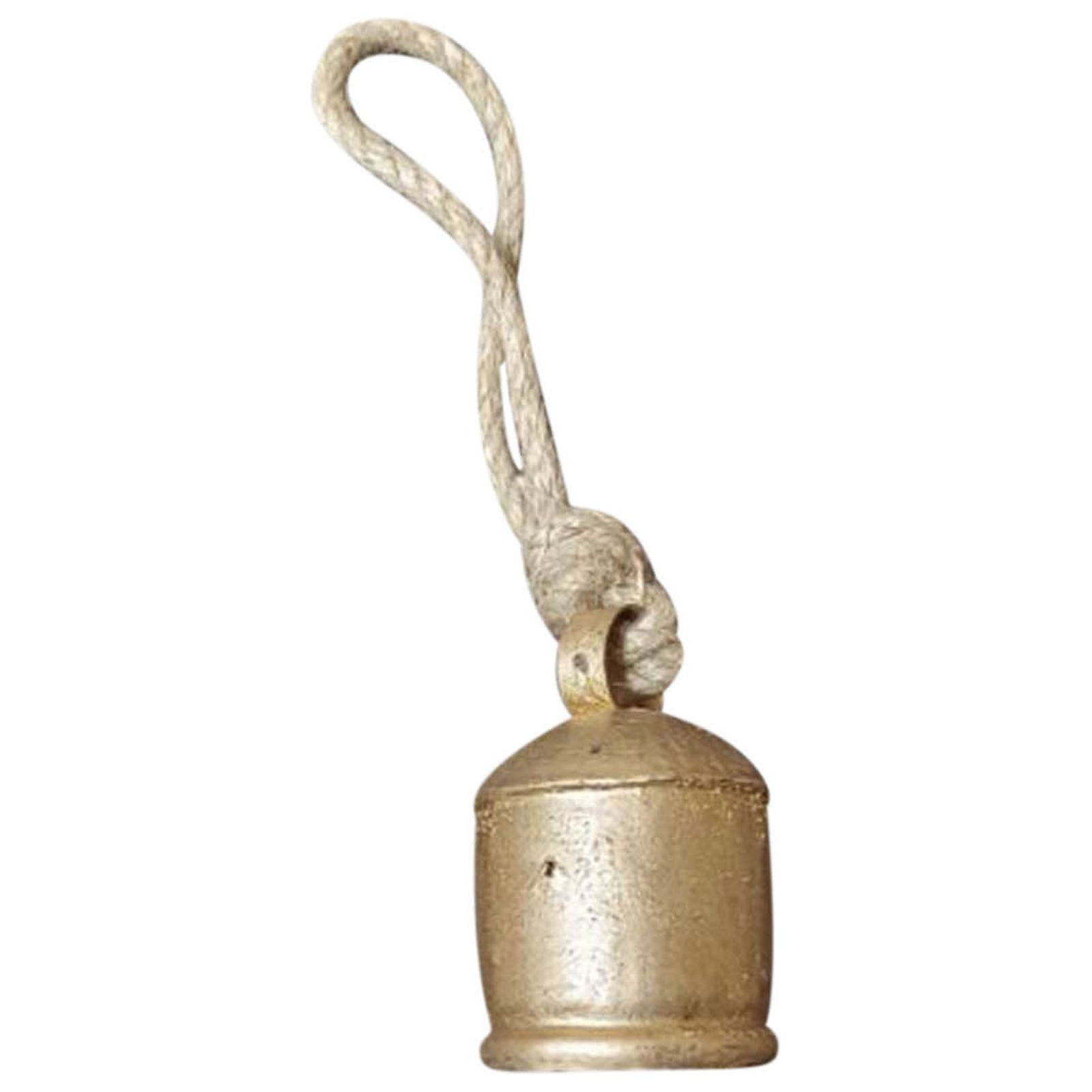 Dengmore Christmas Bell Brass Cow Shabby Style Rustic Metal Hanging ...