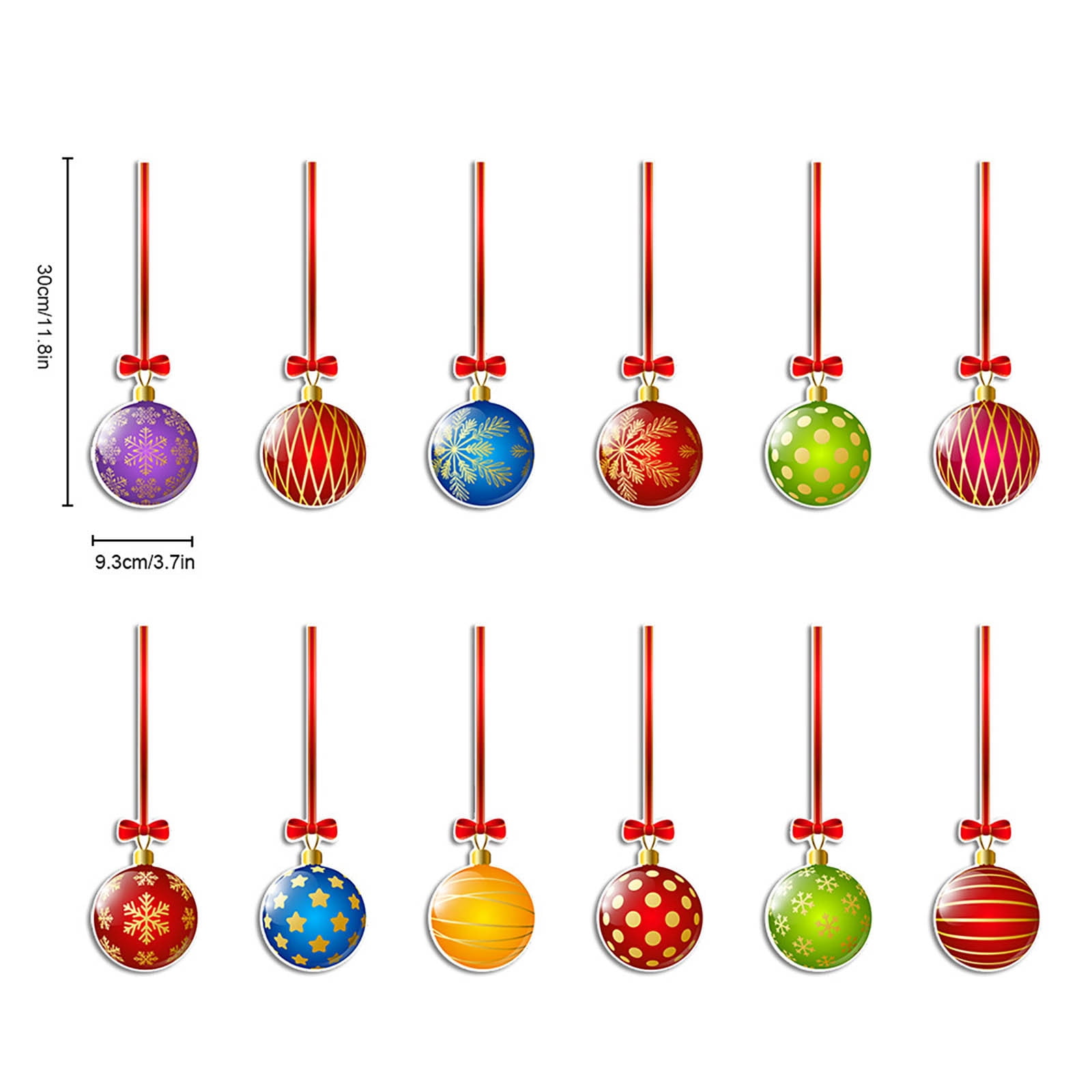 Dengmore Christmas Day Garage Door Decoration Party Magnetic Sticker ...
