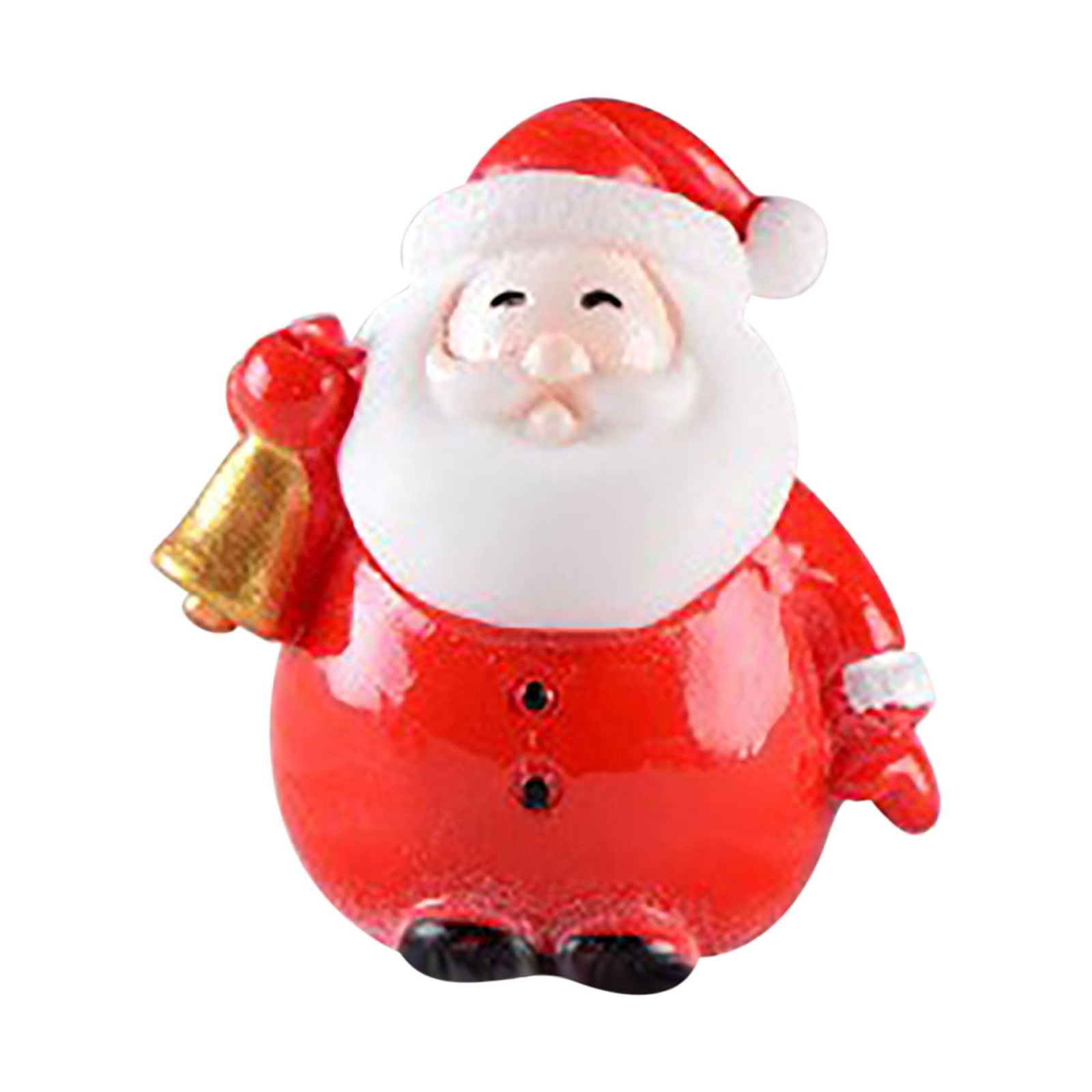 Dengmore Christmas Miniature Figurines Mini Resin Santa Decoration For ...