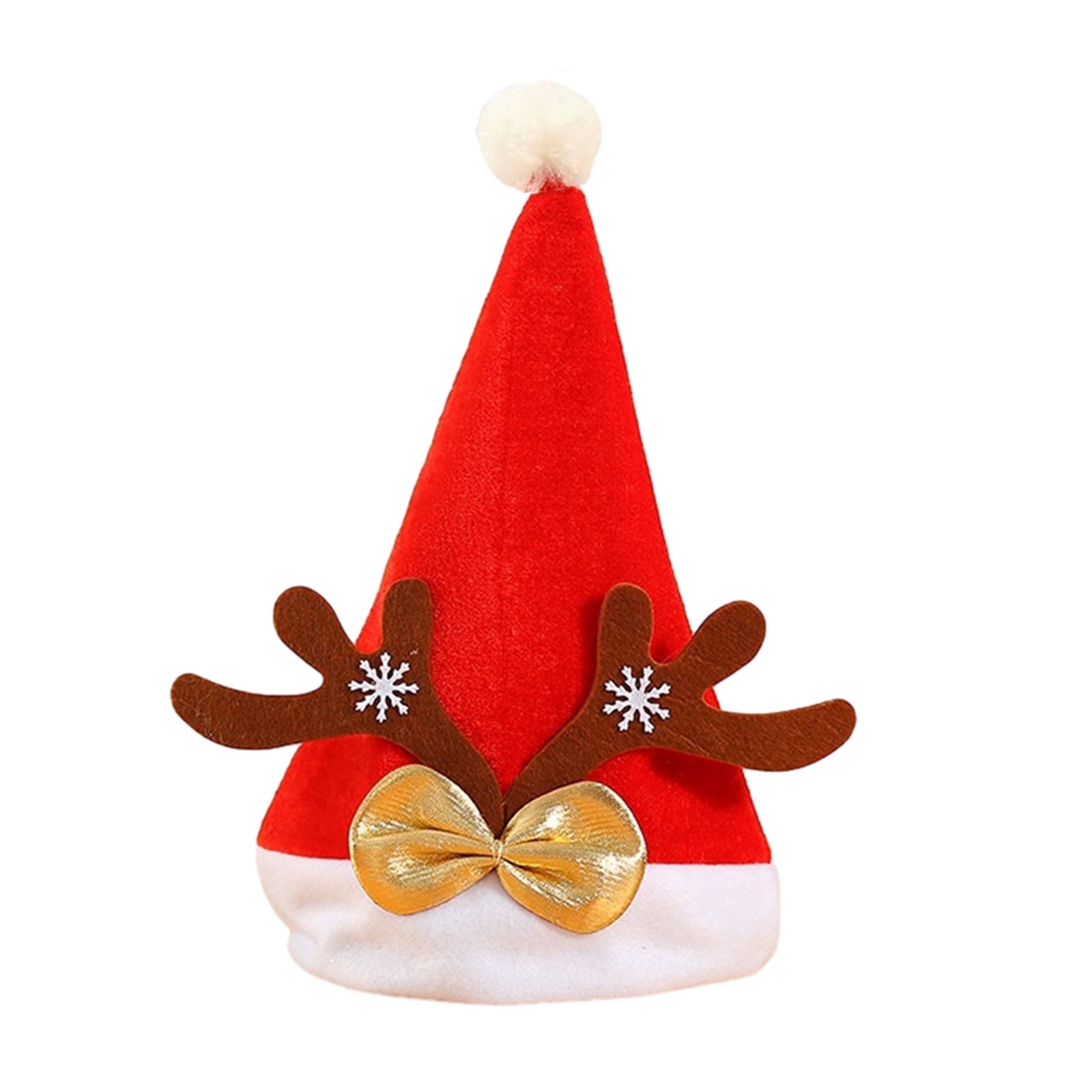 Dengmore Christmas Reindeer Hat Fancy Elf Reindeer Antlers Hat Thicker ...