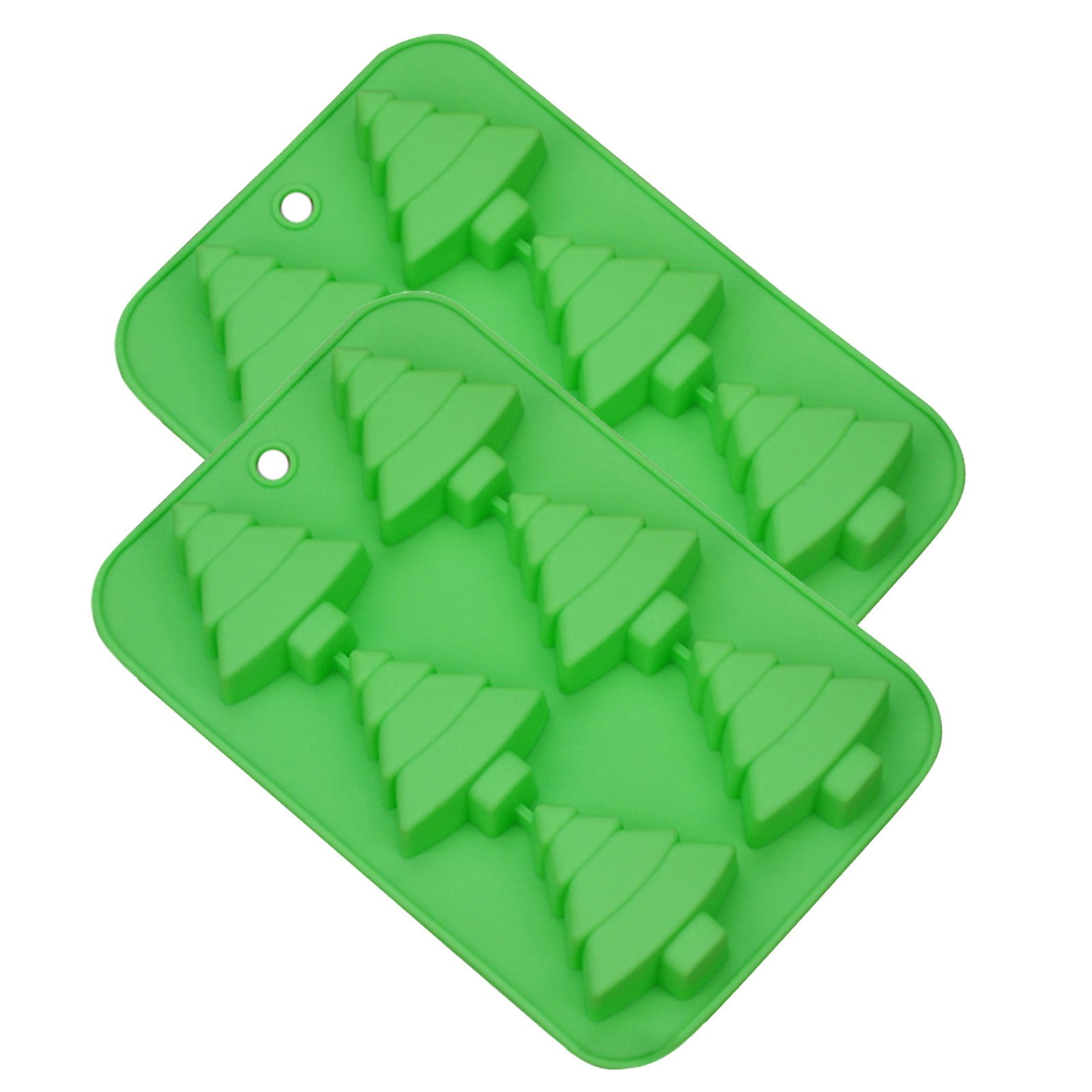 Dengmore Christmas Silicone Molds Large Christmas Tree Molds for Mini ...