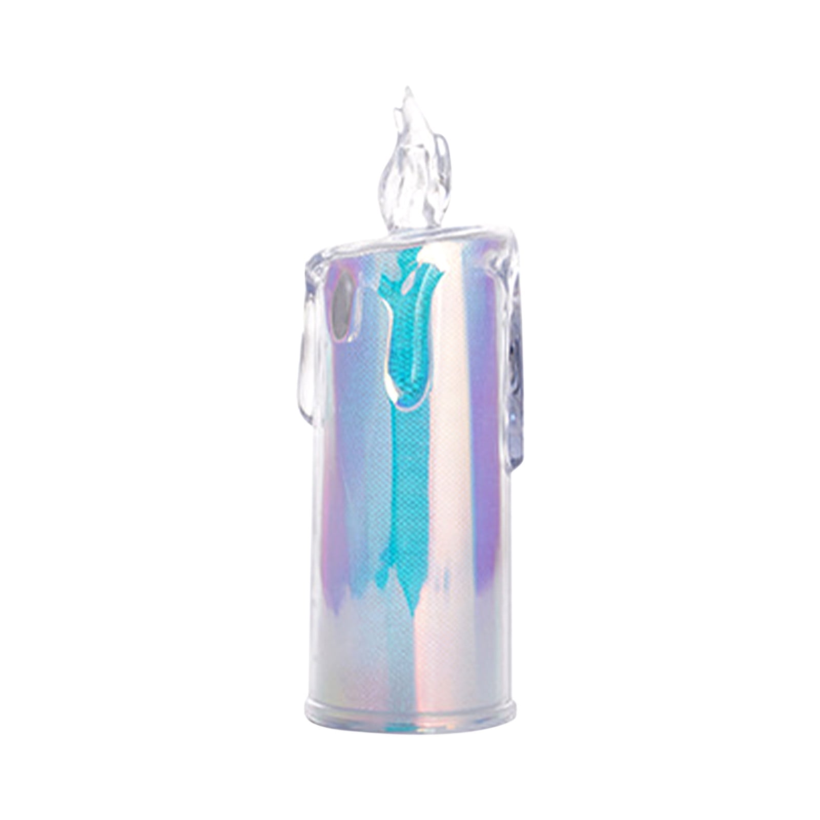 FFENYAN Christmas Transparent Electronic Candle Glowing Candle Safe ...