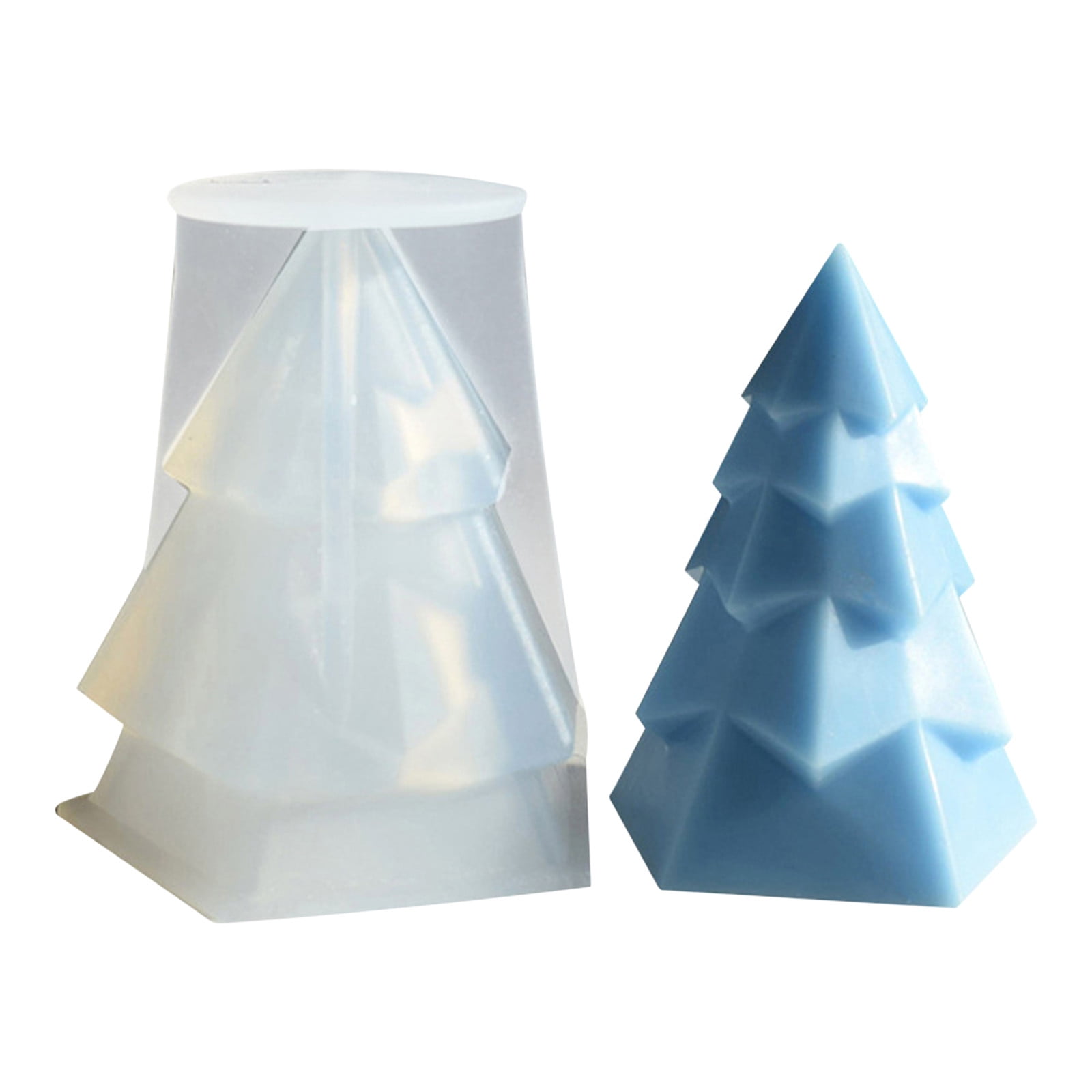 Dengmore Christmas Tree Silicone Mold Scented Candle Molds for Candle ...