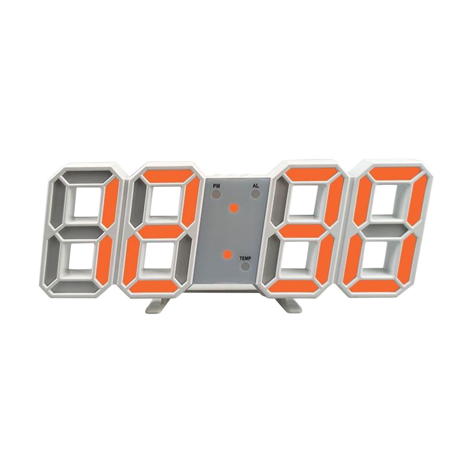 Dengmore Clearance 3D Smart Stereo Alarm Clock LED Clock Temperature Clock Korean Living Room 3D ...