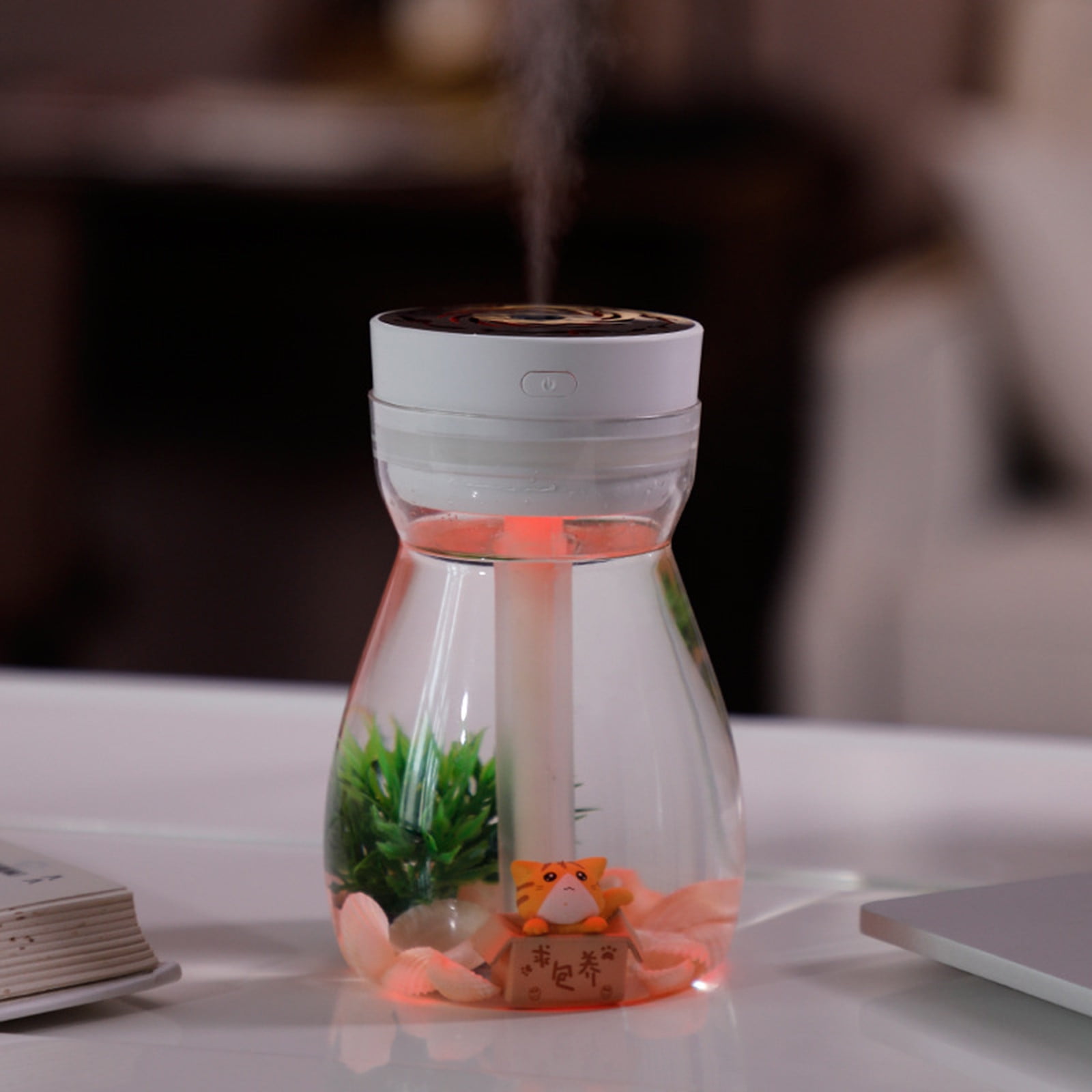 Dengmore Cool Mist Humidifier USB Two Colorful Light Rortable Handheld ...