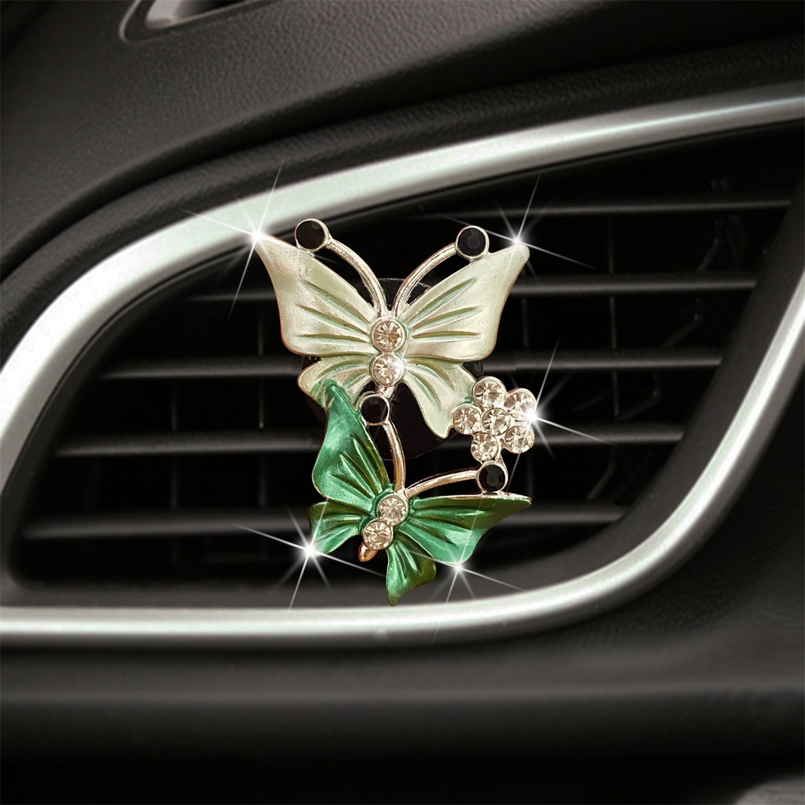 Dengmore Creative Car Aromatherapy Vent Clips Dual Butterfly Car Vent ...