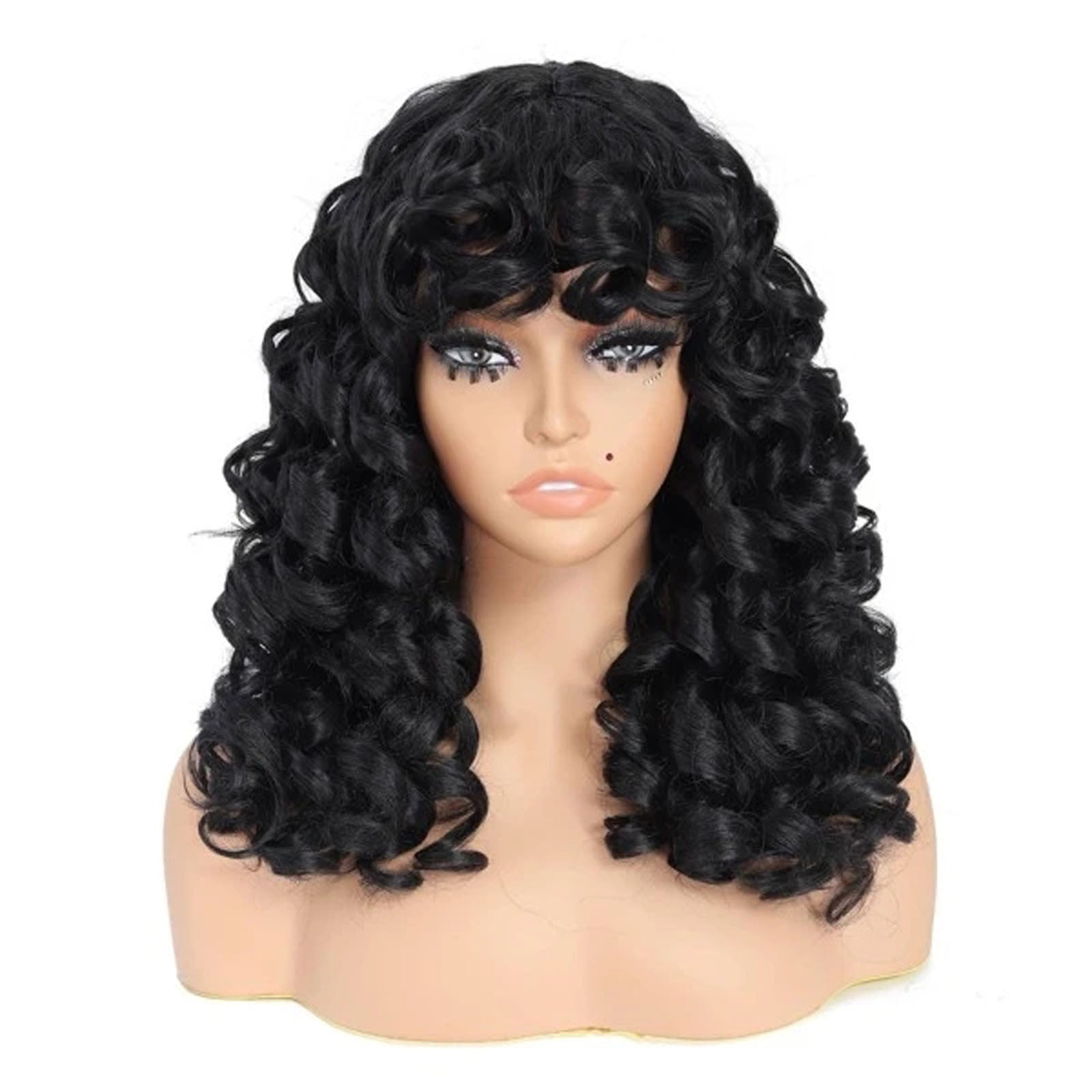 Dengmore Curly Wig Big Curly Wigs For Black Women 23 Inch Long Curly ...